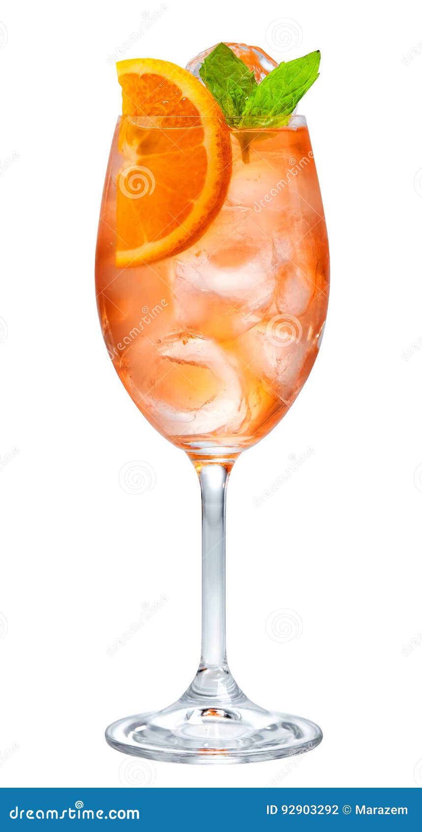 Glass Of Aperol Spritz Cocktail Stock Photo - Image of decorative, cold ...