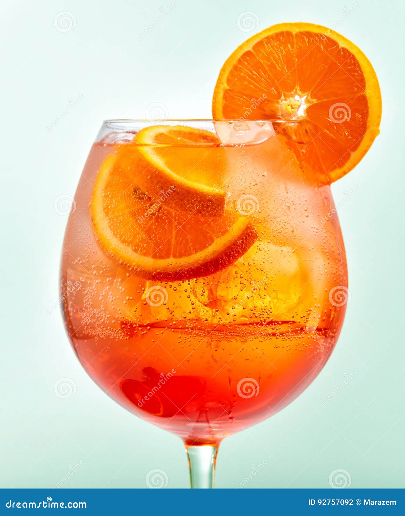 Glass of Aperol Spritz Cocktail Stock Photo - Image of cold, italian ...