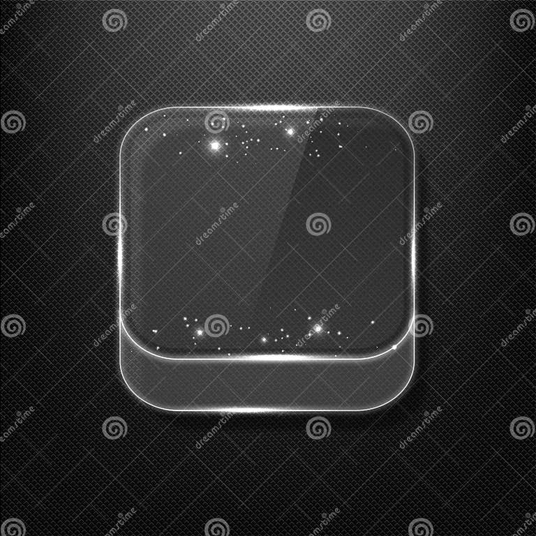 Glass App Icon stock vector. Illustration of computer - 26768289