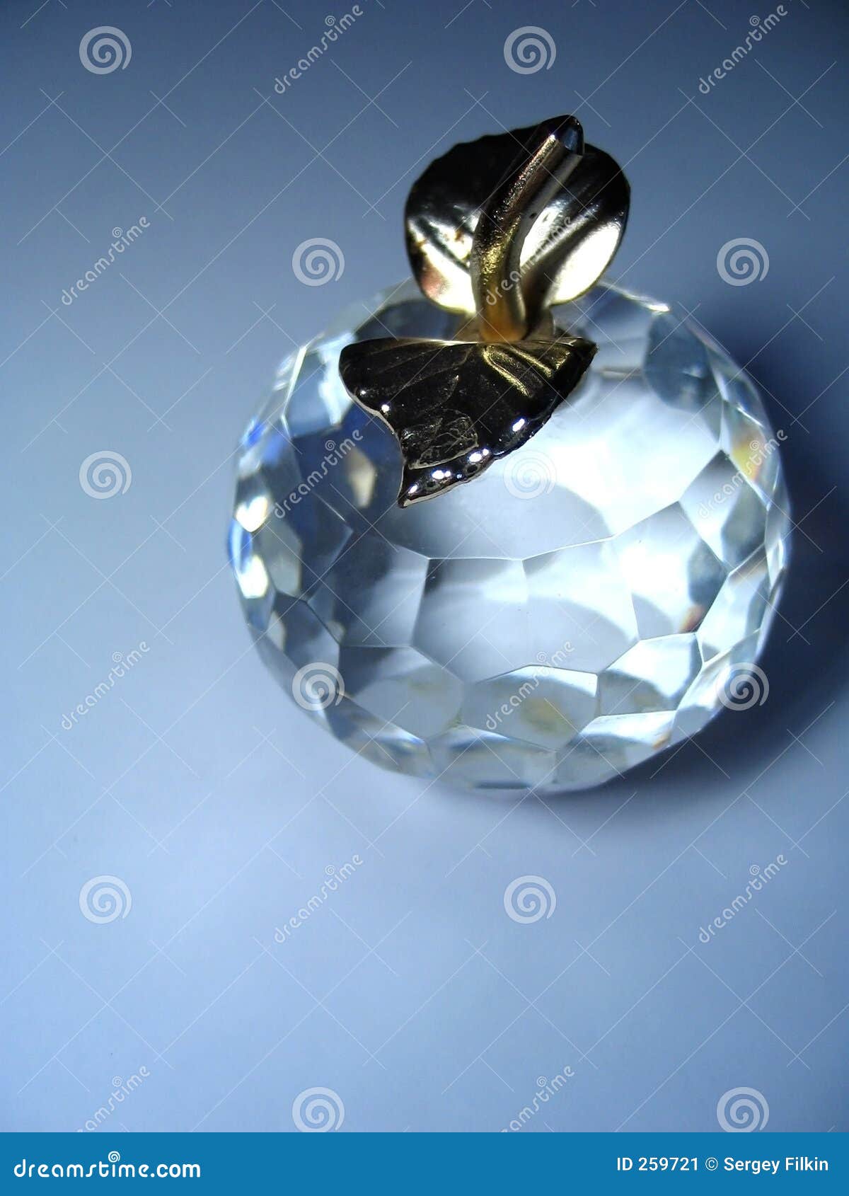 Glass apple stock image. Image of shape, fruit, round, transparent - 259721