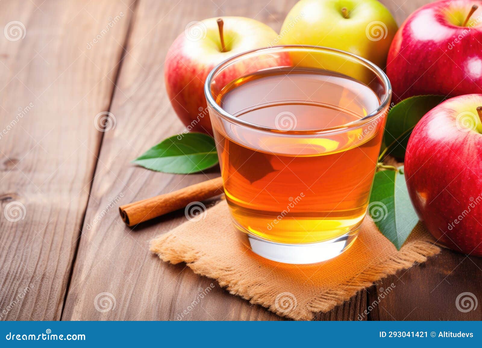 A Glass of Apple Cider Vinegar with a Sprinkle of Cinnamon Stock Image ...