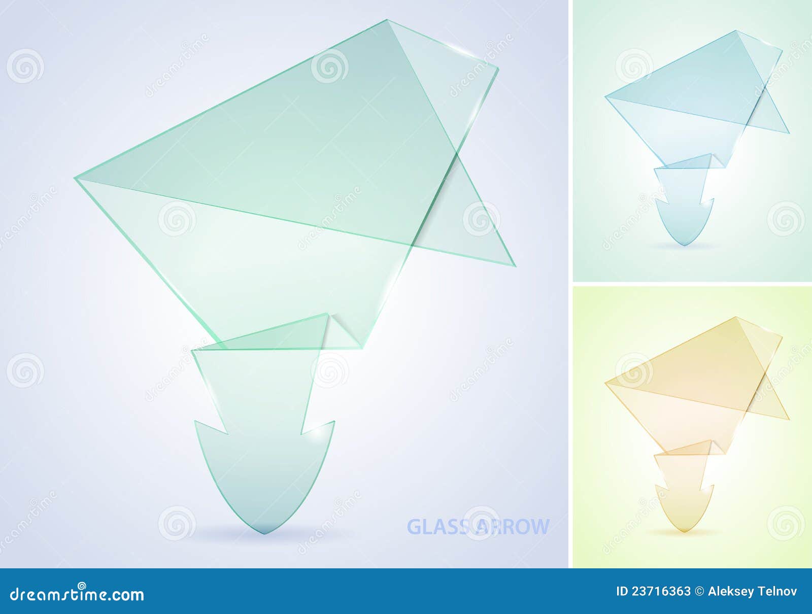 Glass Arrow Symbol On Black Royalty-Free Illustration | CartoonDealer ...