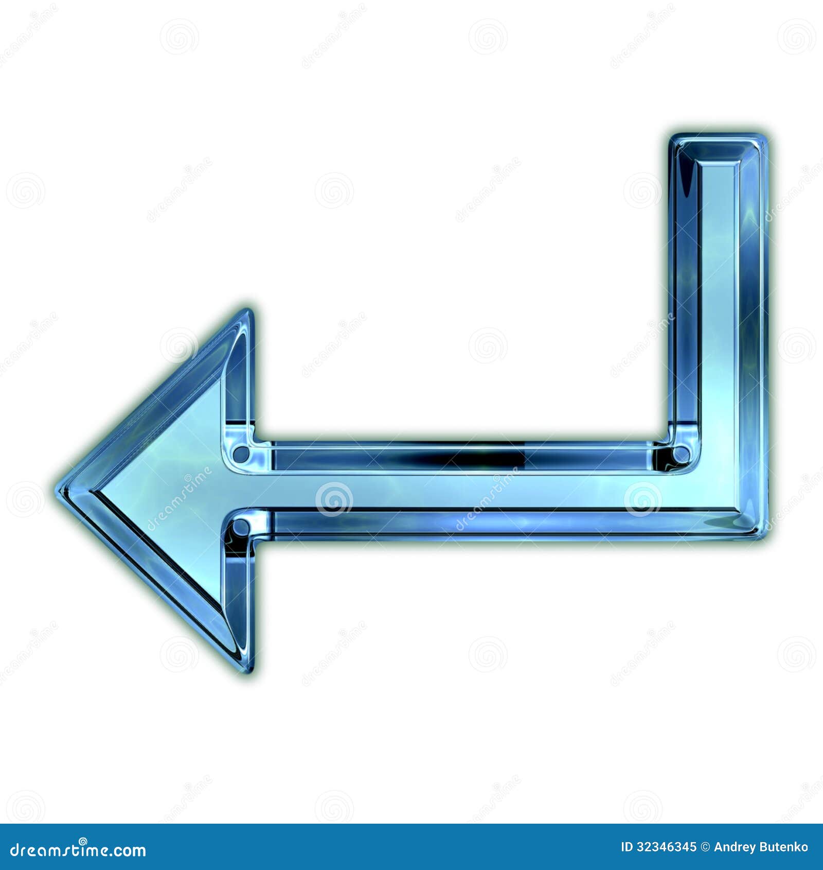 Glass arrow stock illustration. Illustration of glass - 32346345