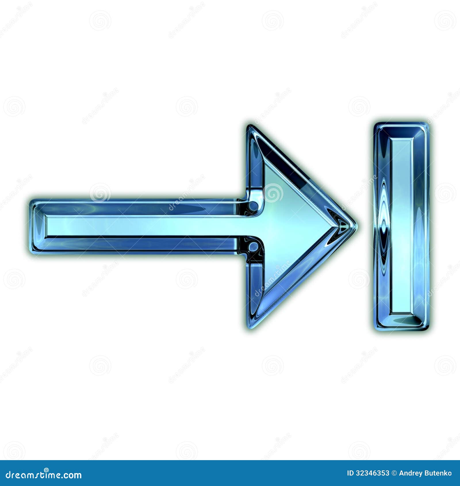 Glass Arrow Template Royalty-Free Stock Photography | CartoonDealer.com ...