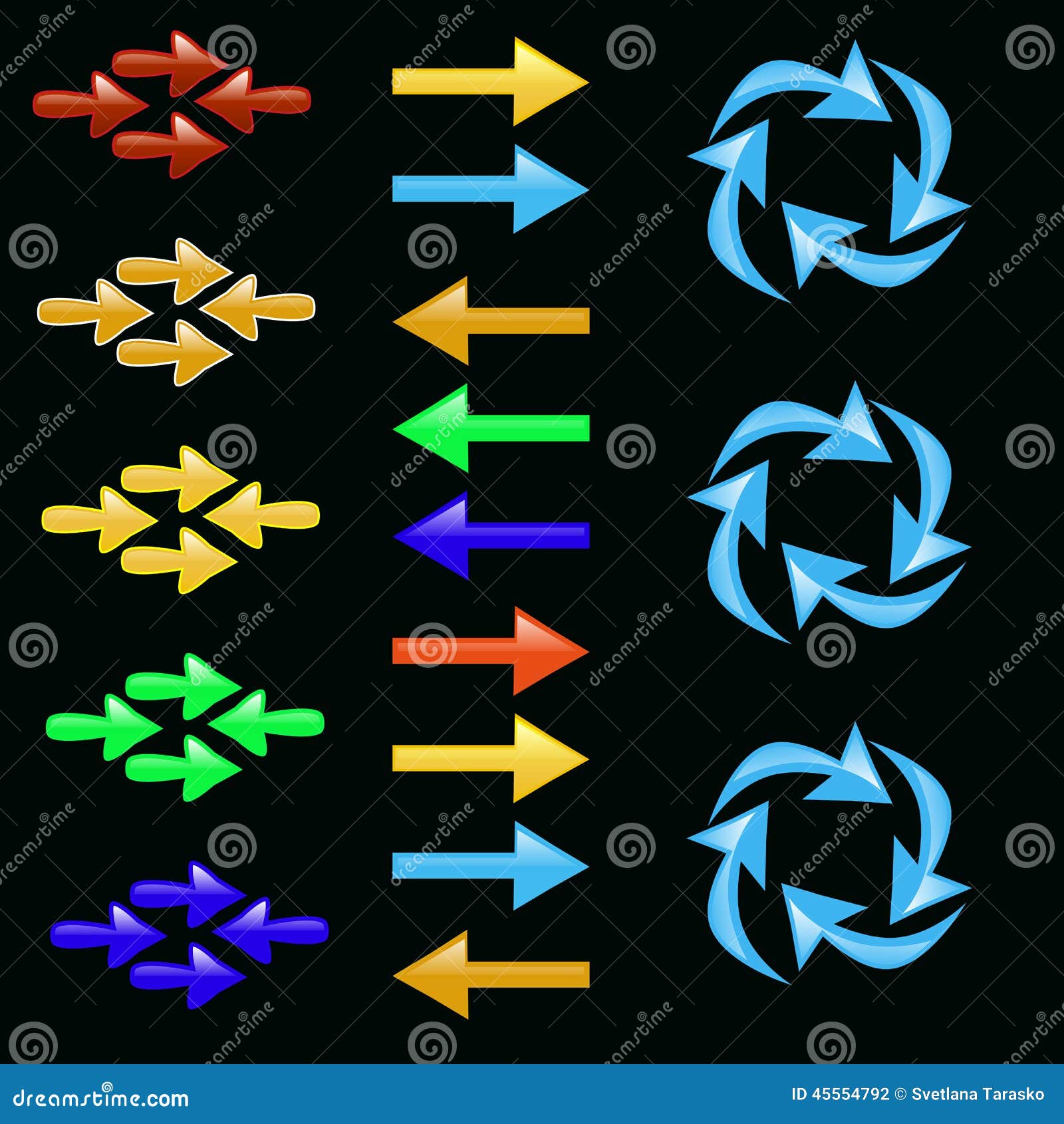 Glass Arrows Colorful Straight Round Stock Illustrations – 2 Glass ...