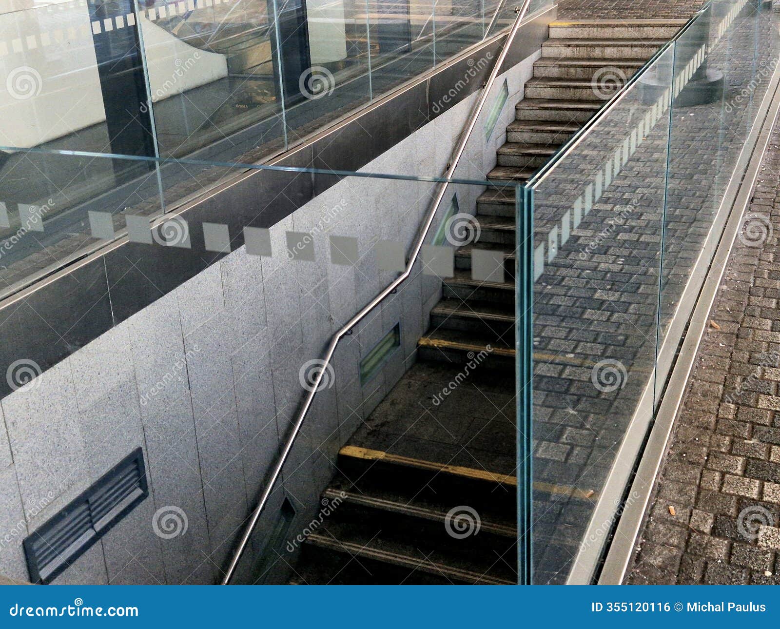 Pier for Park Visitors. Two Steps Lead To it. Planks Terrace Over Stock ...