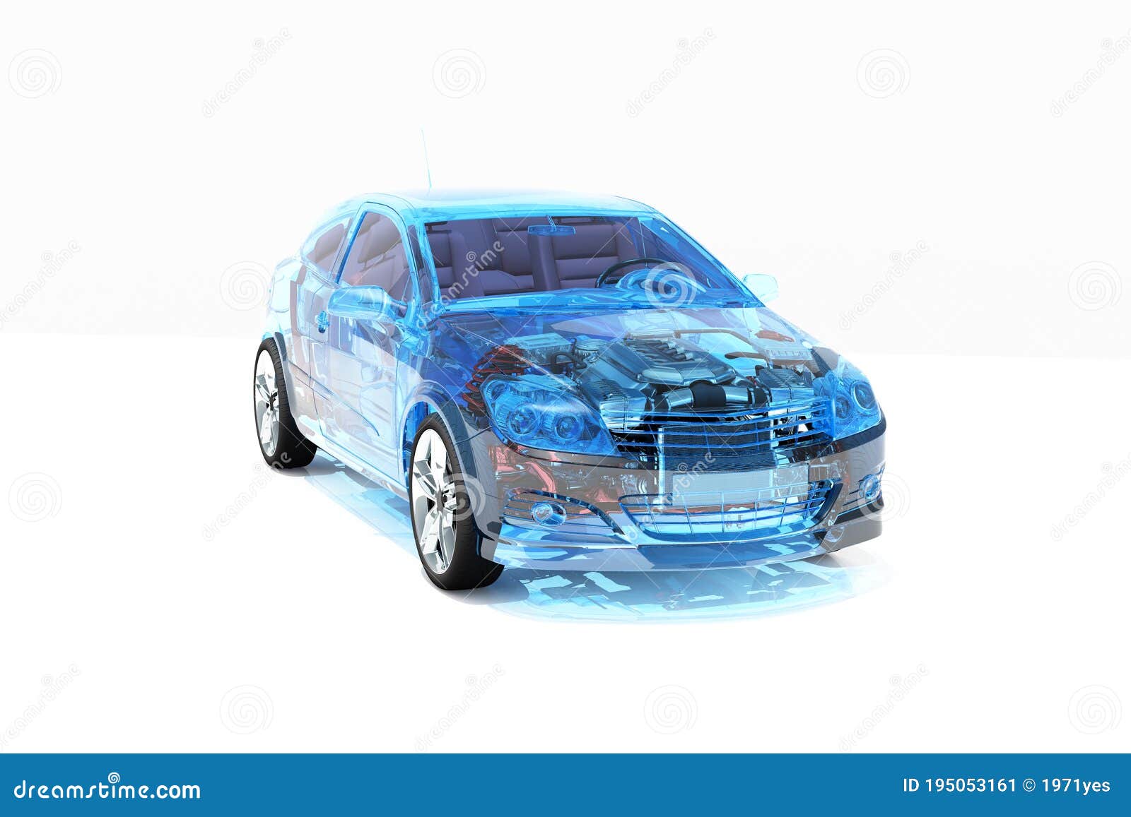Transparent model cars stock illustration. Illustration of repair ...