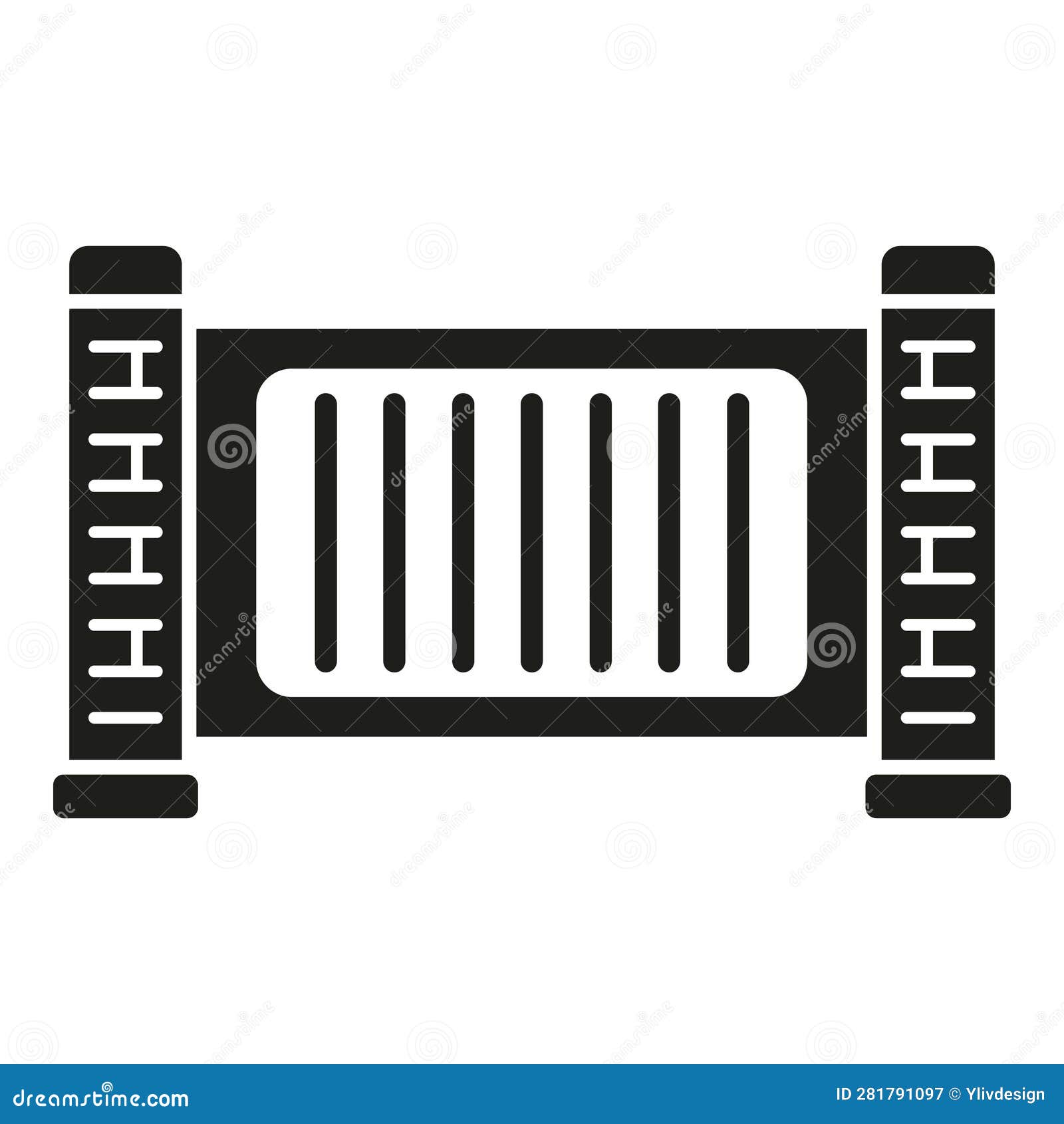 Glass Automatic Gate Icon Simple Vector. House Door Stock Vector ...