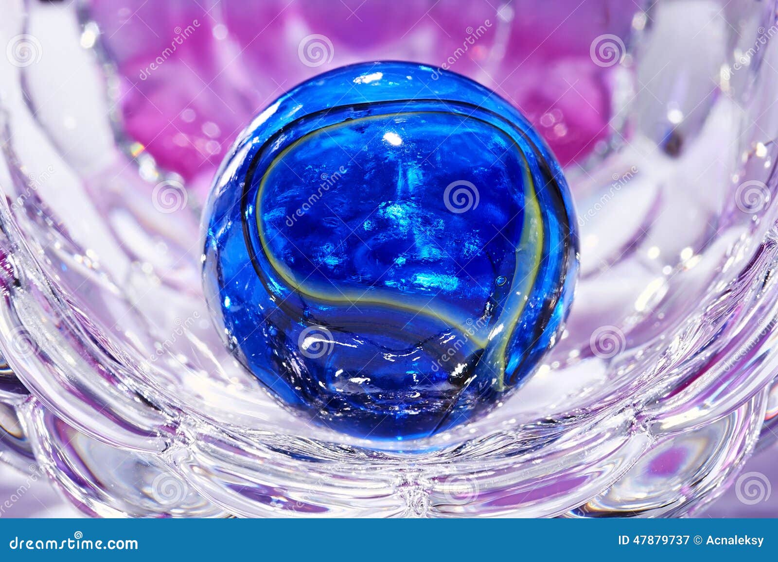 Glass Ball with Abstract Background Stock Image - Image of mineral ...