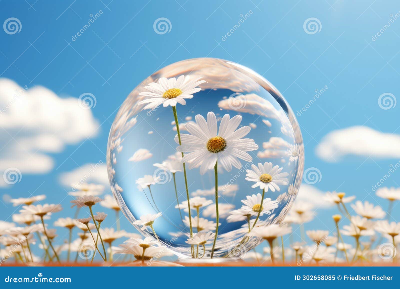 A Glass Ball with Flowers Inside of it, Abstract Wallpaper with ...