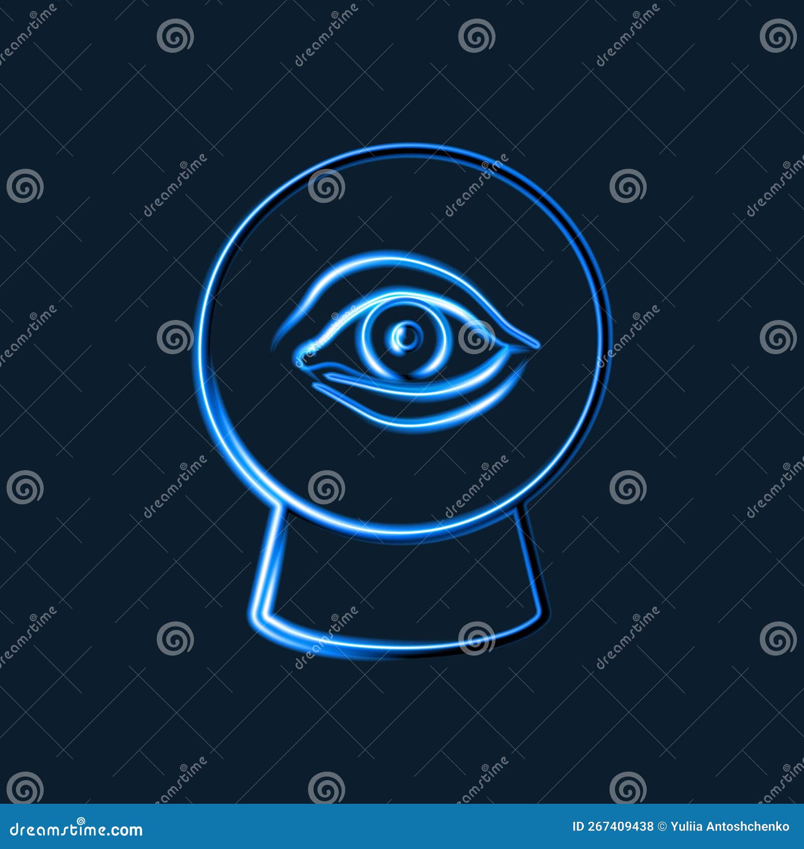 A Glass Ball for Predicting the Future. Stock Vector - Illustration of ...