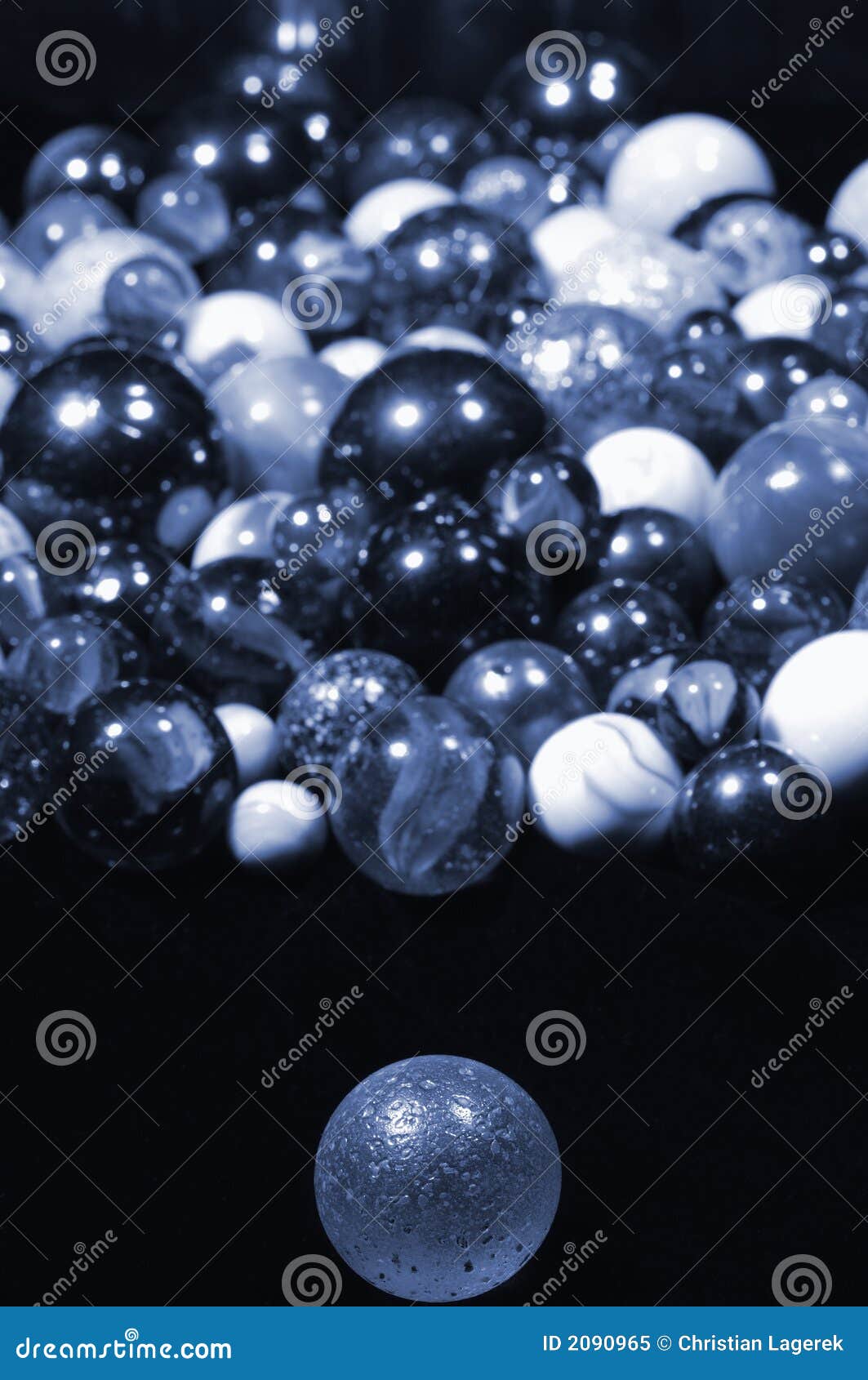 Glass-balls Concept in Blue Stock Image - Image of life, spheres: 2090965