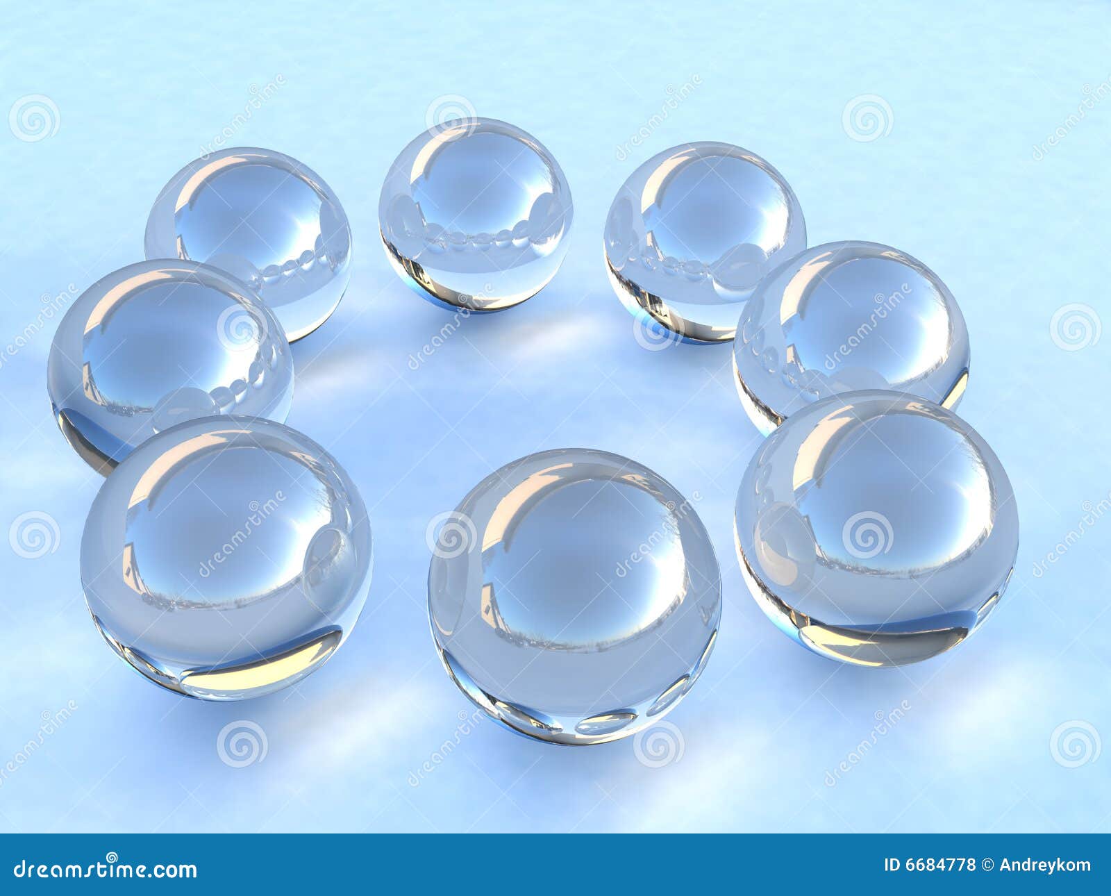 Glass Balls Fly Through The Air And Crash Into Walls And Ceilings. 3d ...