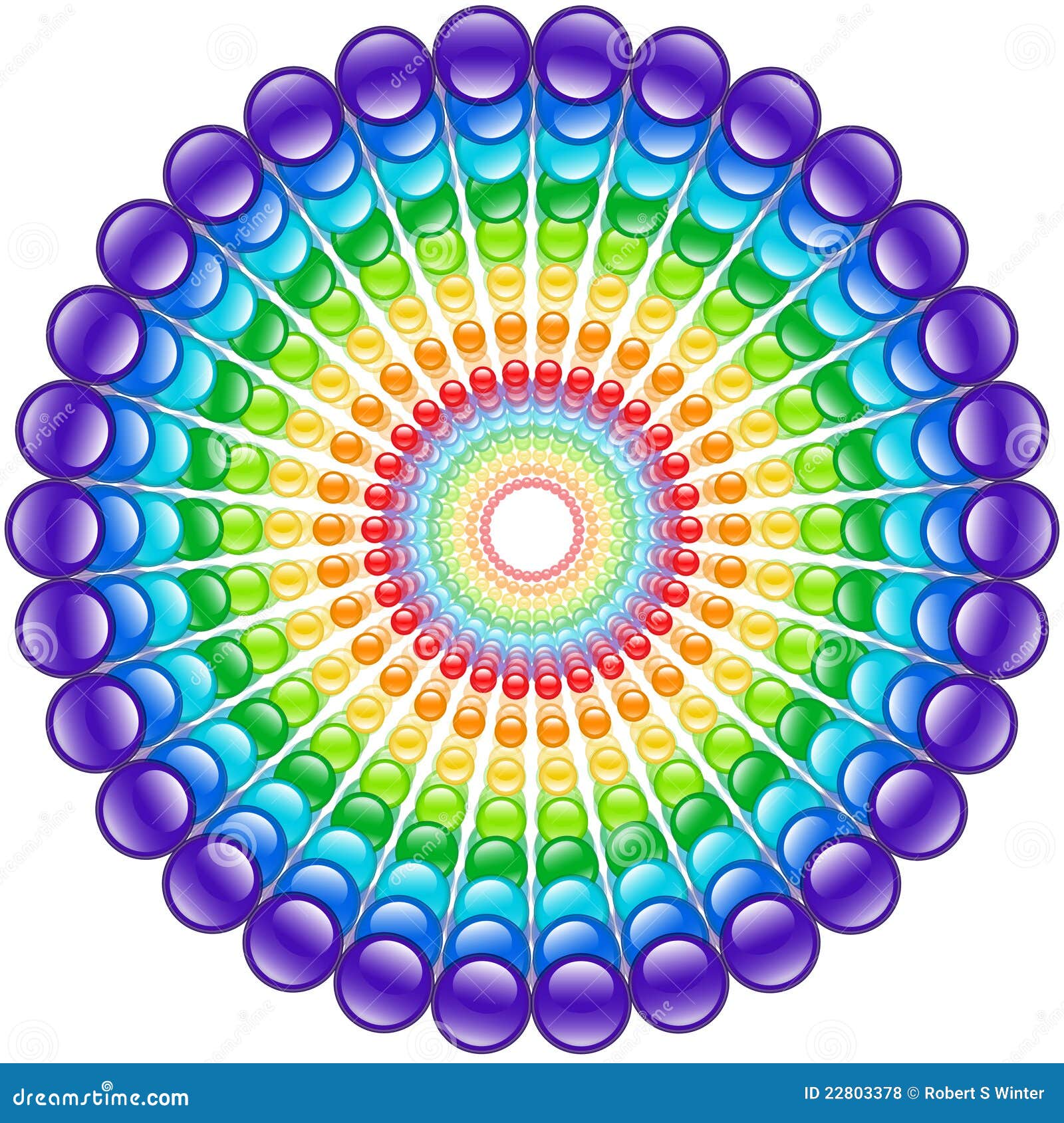 Rainbow Spikes Square Frame Border Royalty-Free Stock Photo ...