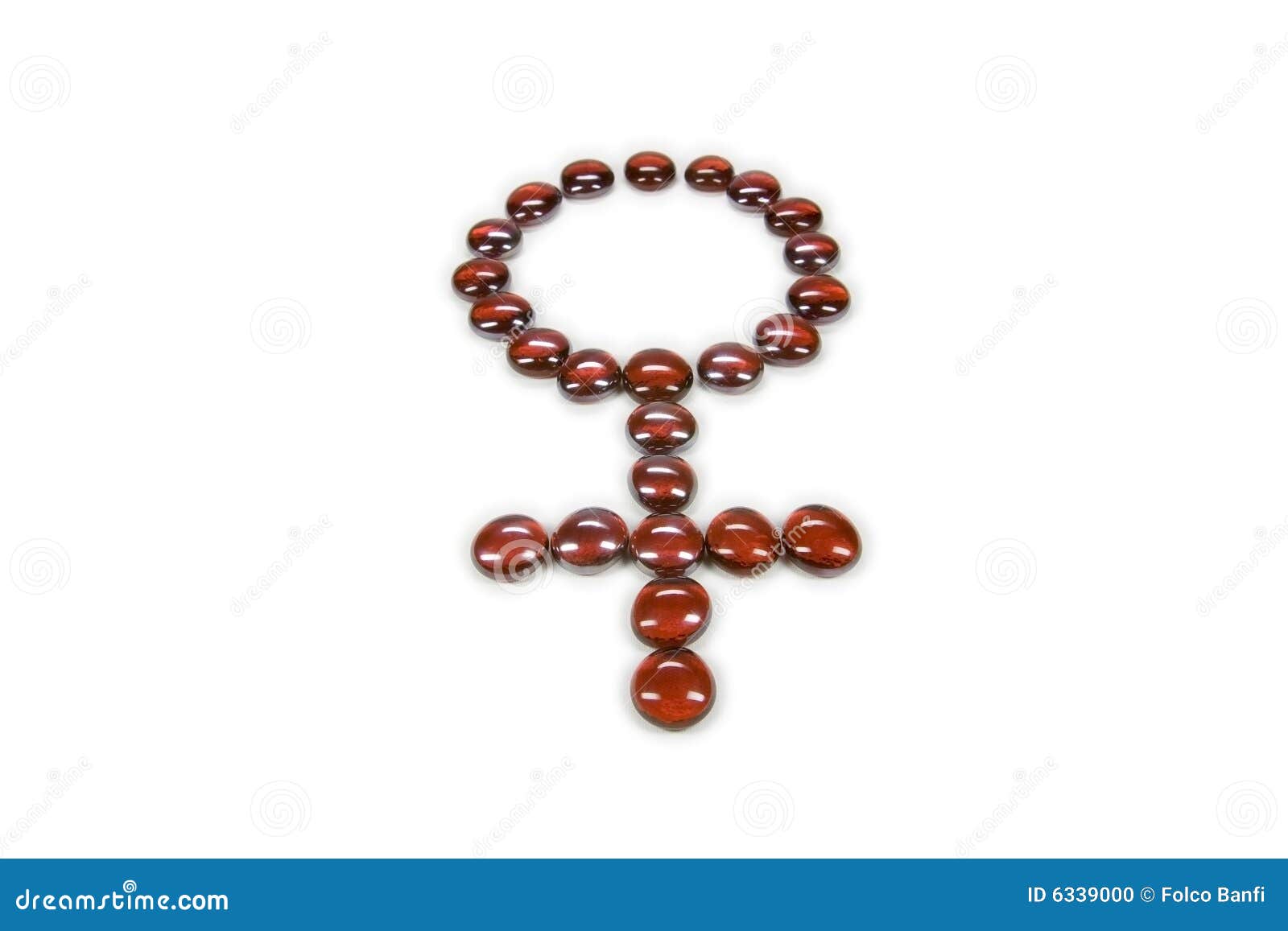 Glass Beads Female Symbol in Red Stock Photo - Image of love, symmetry ...
