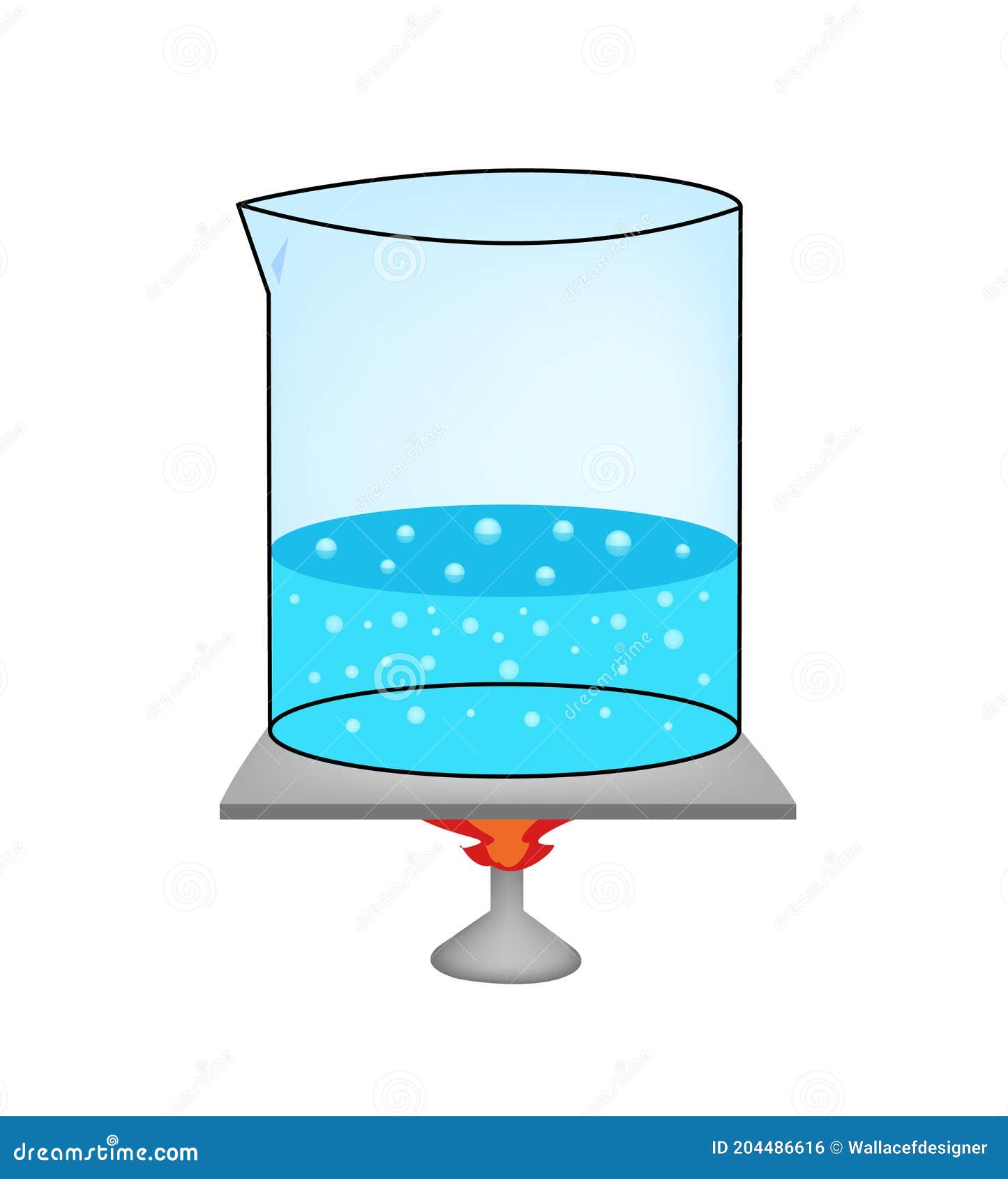 Boiling Water In Beaker Clip Art