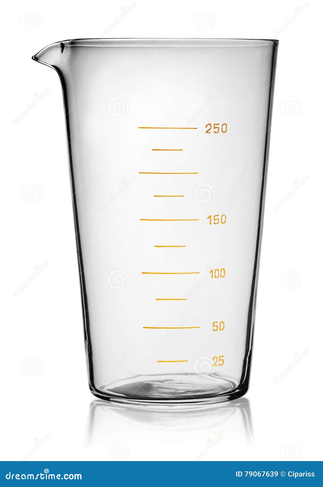 Glass beaker graduated stock image. Image of analysis - 79067639