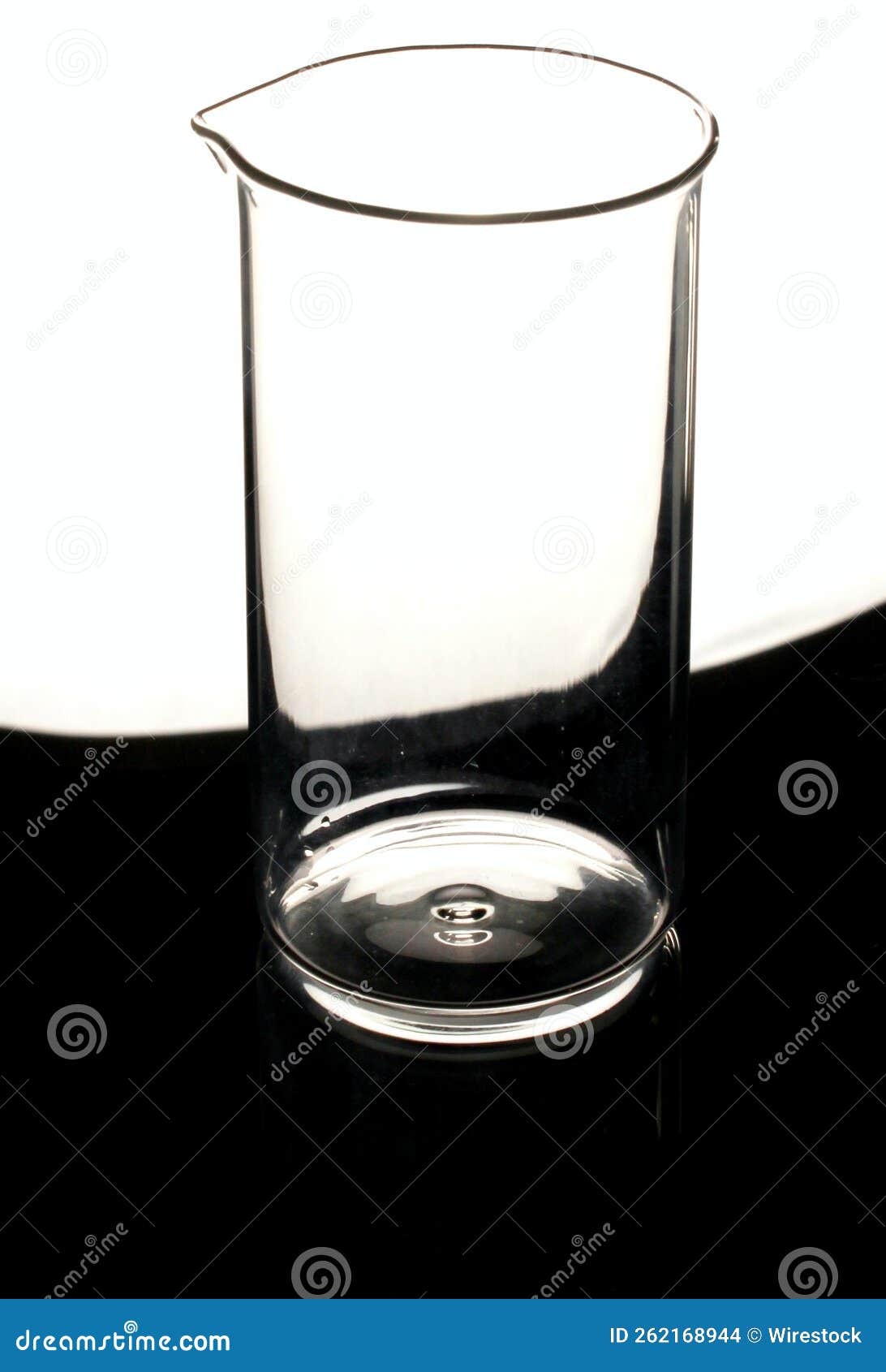 Glass Beaker Isolated on a White Background Stock Photo - Image of ...