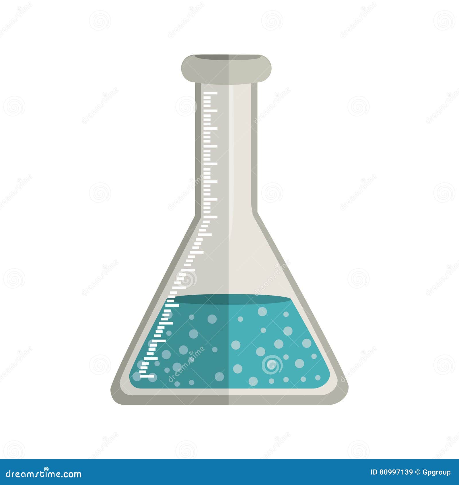 Glass Beaker for Laboratory with Liquid Solution Stock Vector ...