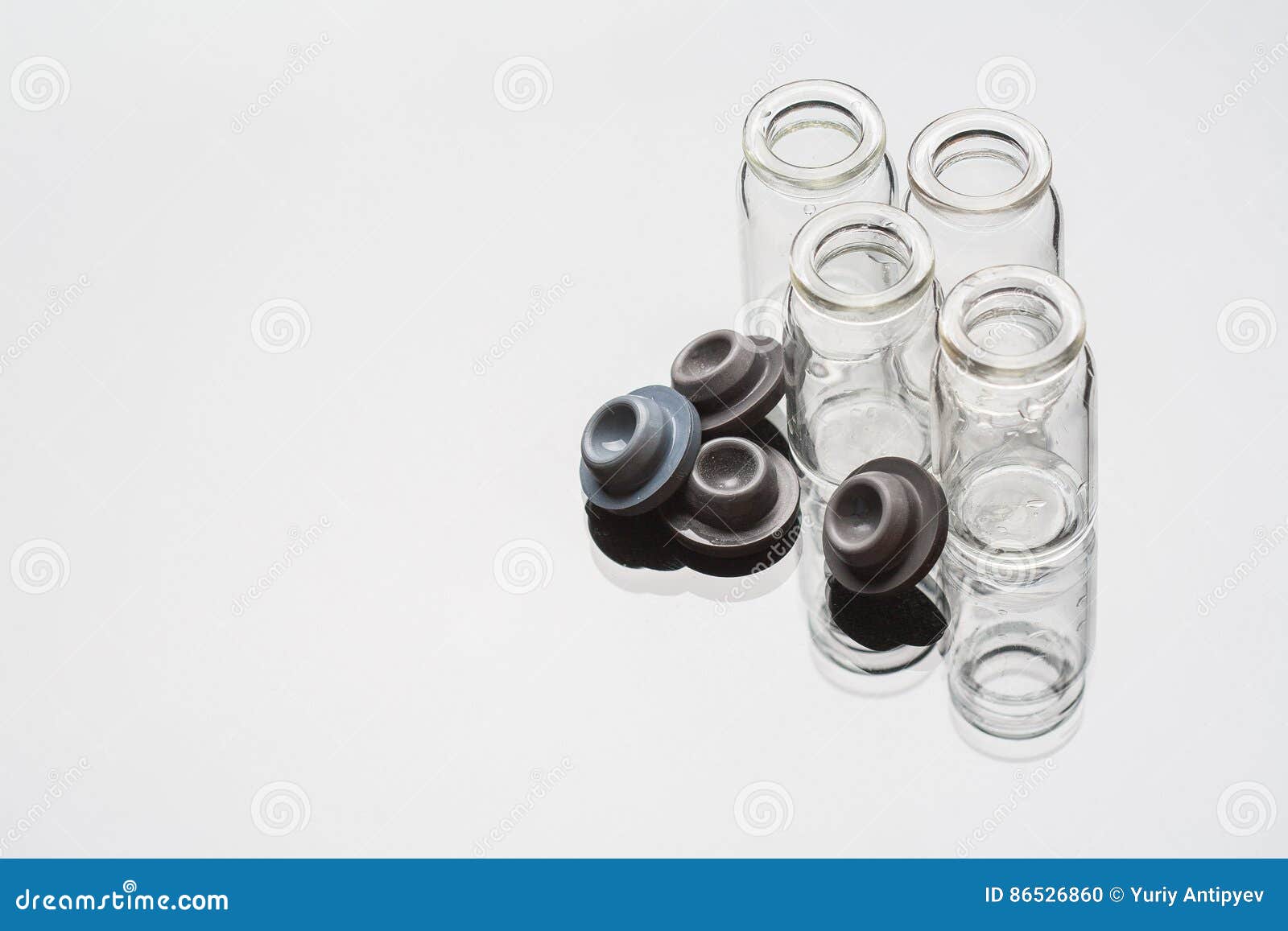 Glass Beaker on White Background Stock Photo - Image of medicine, group ...