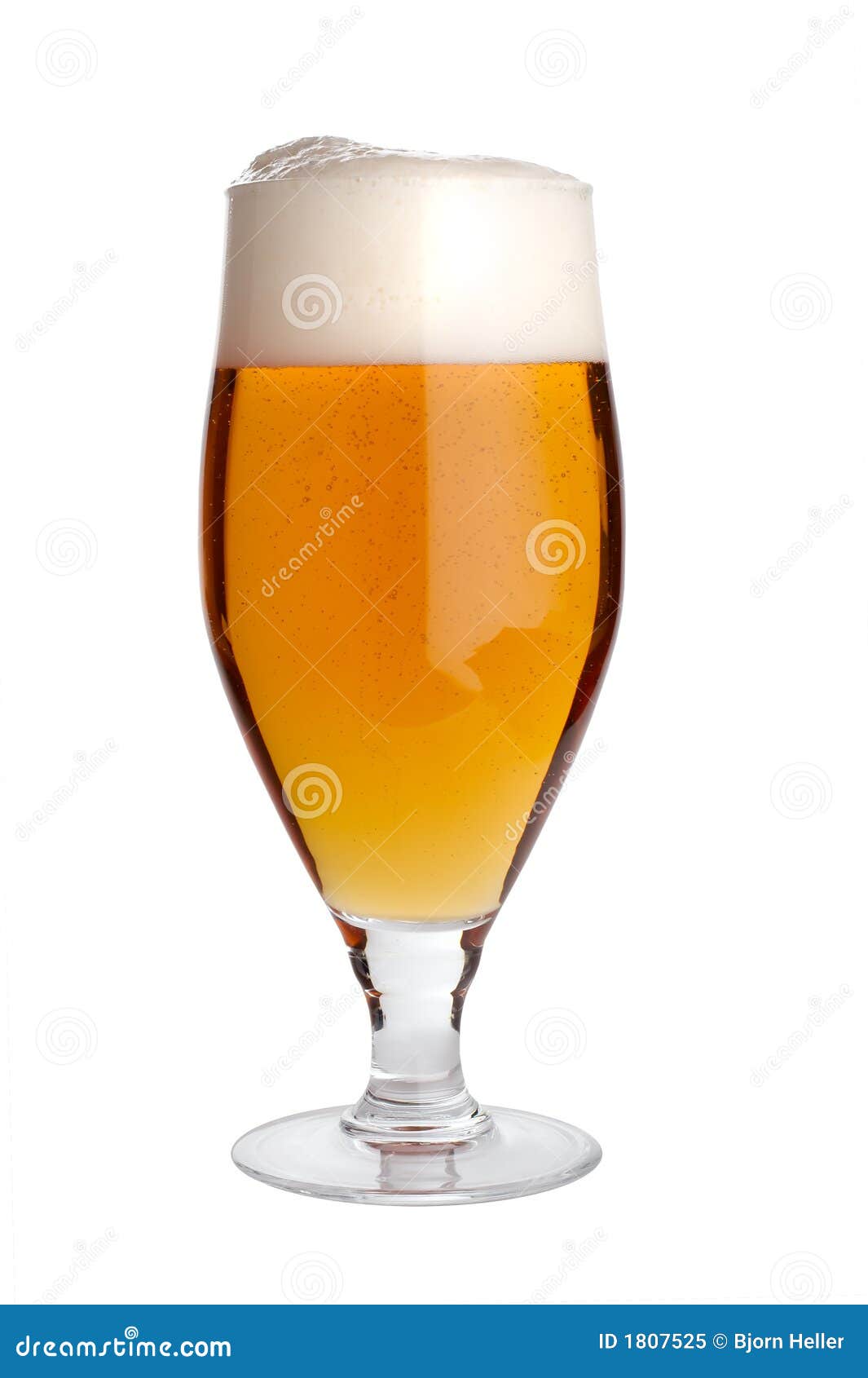 Glass of beer stock image. Image of full, isolated, spill - 1807525