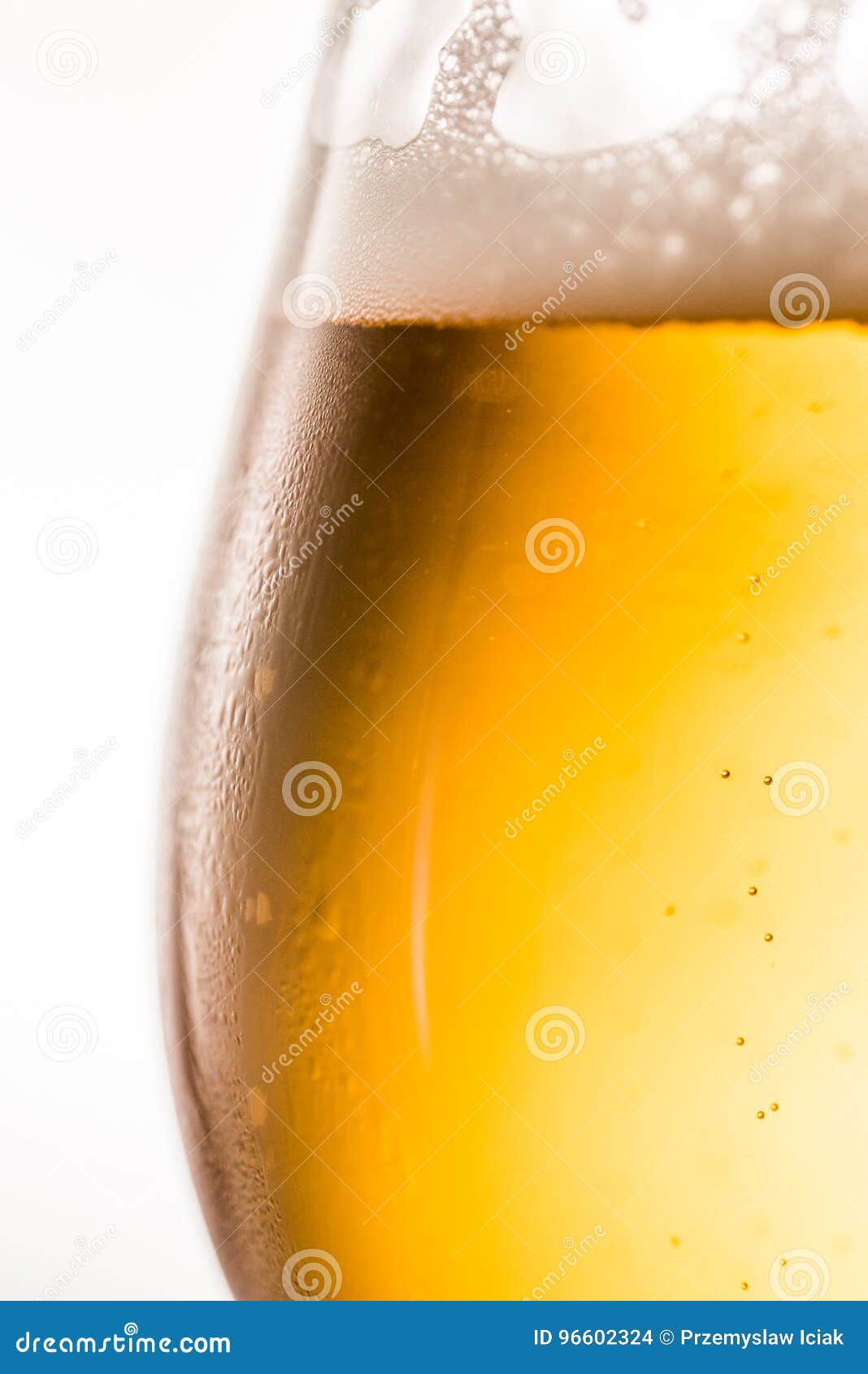 Glass of beer close up stock photo. Image of lager, cold - 96602324