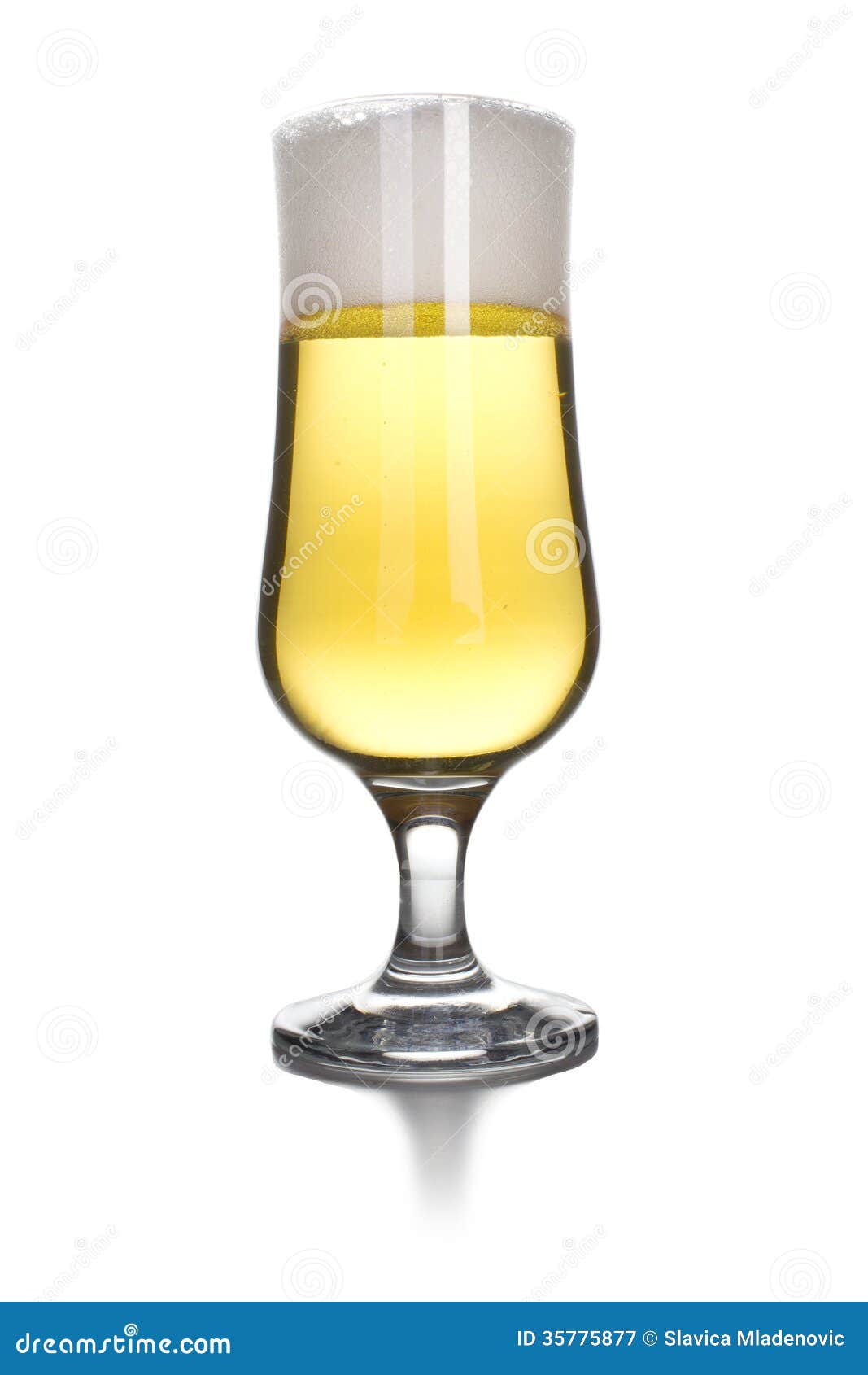 Glass of beer stock image. Image of foam, beverage, isolated - 35775877