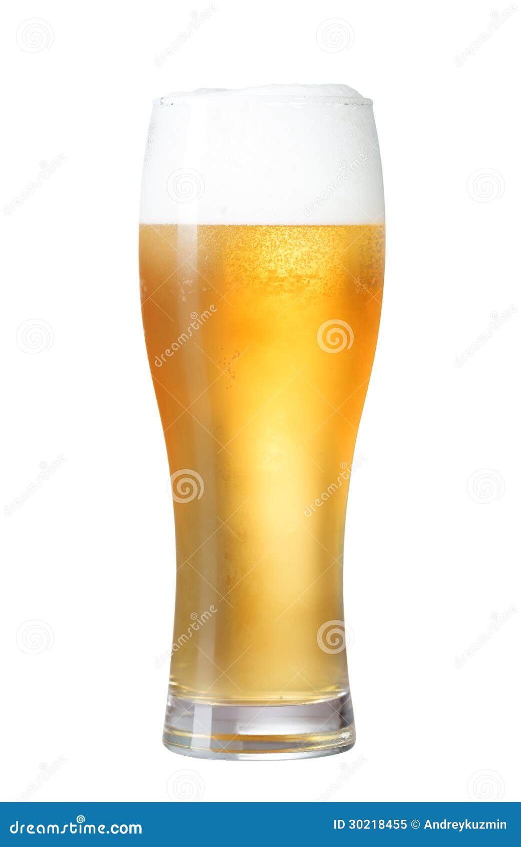 Glass of Beer Isolated with Clipping Path Included Stock Image - Image ...