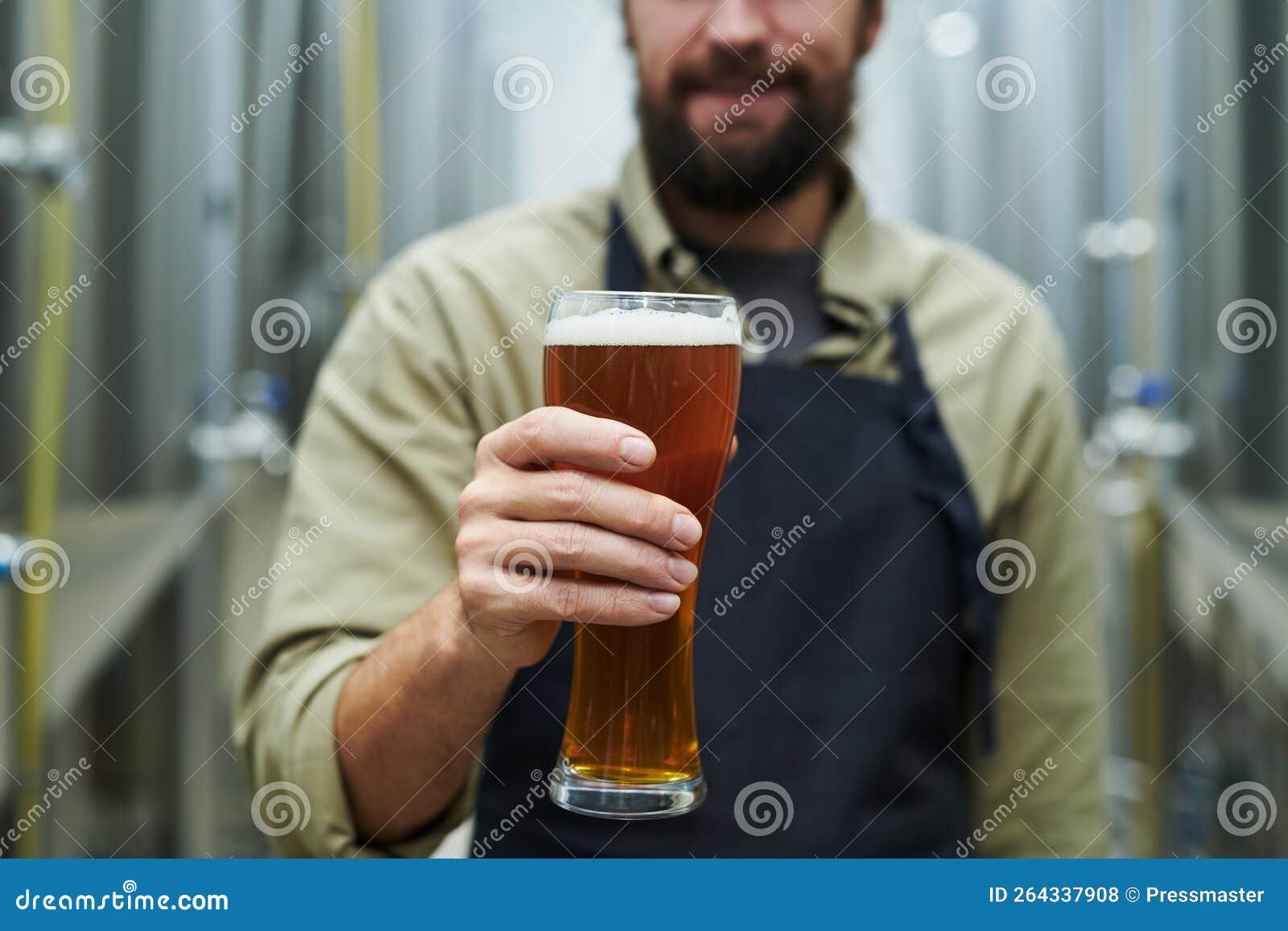 Glass of Beer from Microbrewery Stock Photo - Image of give, standing ...