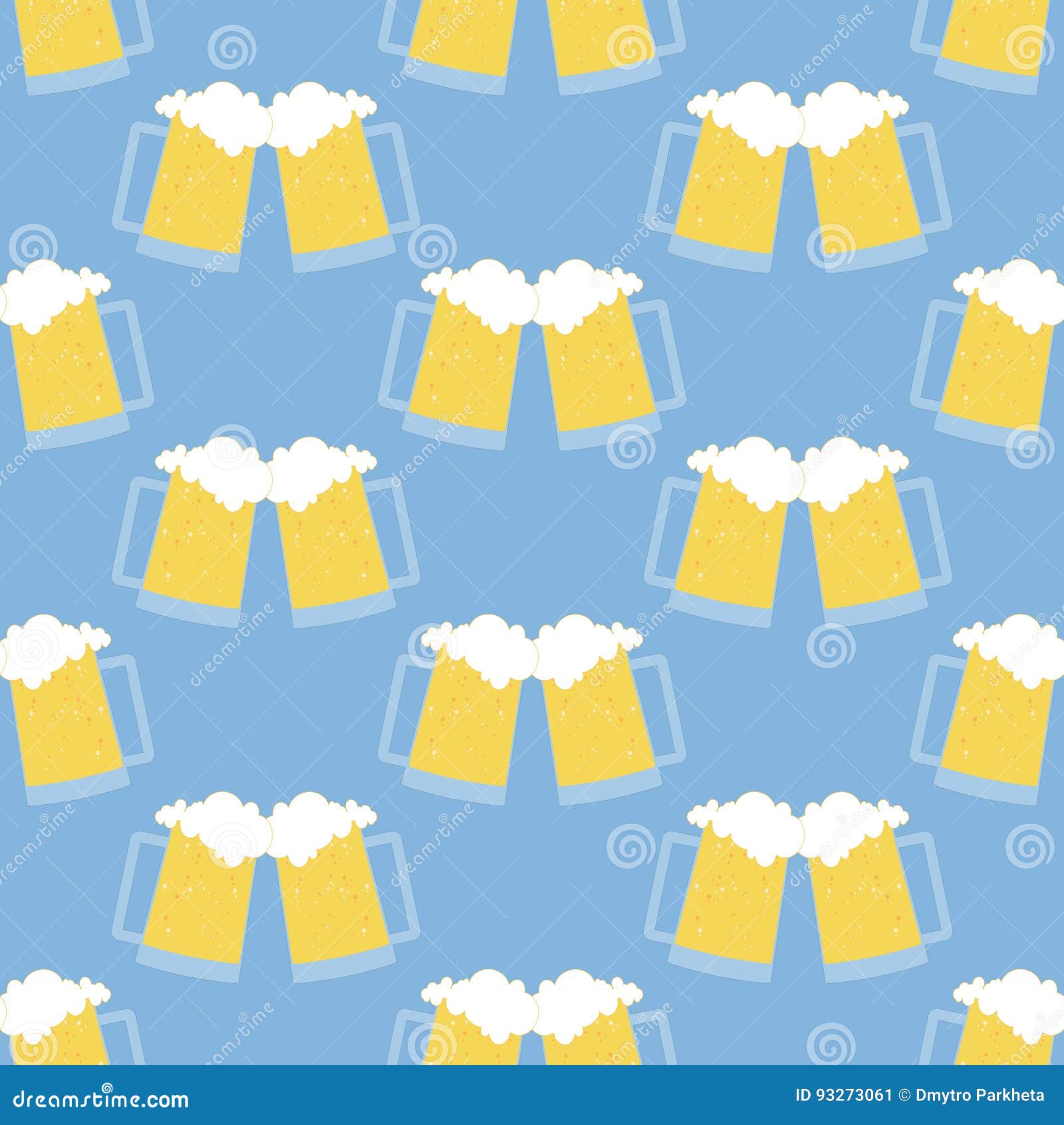 Glass of beer pattern stock vector. Illustration of gold - 93273061