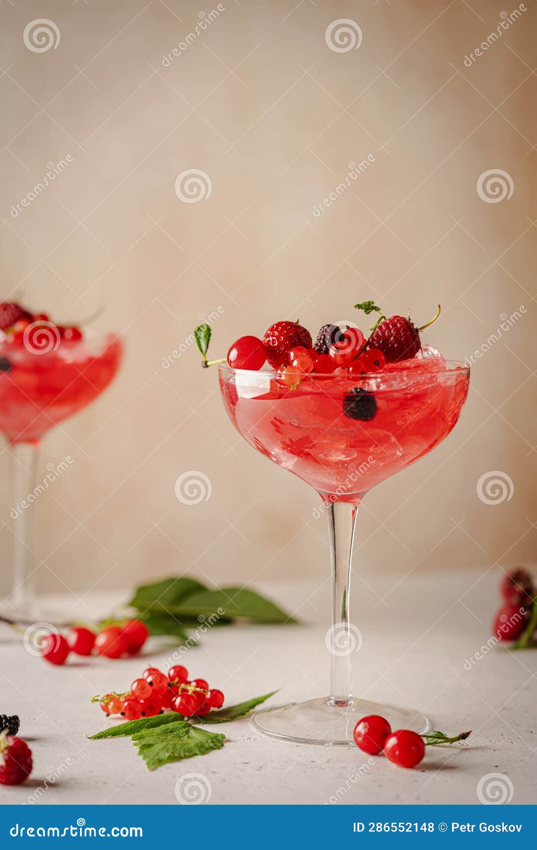 Glass of berry cocktail stock photo. Image of alcoholic - 286552148