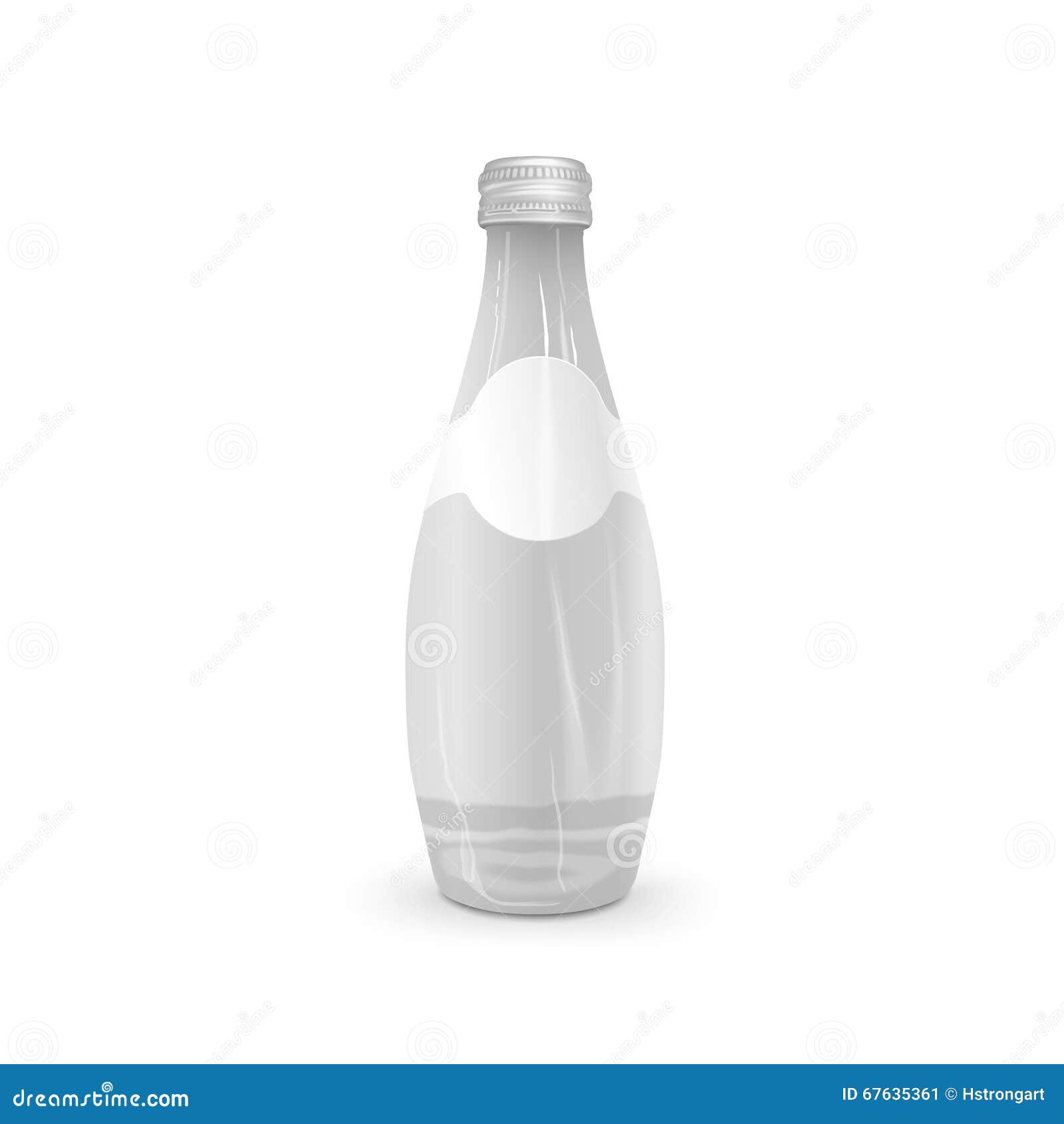 Glass Beverage Bottle With Recycle Icon Displayed Promotes Reusing ...