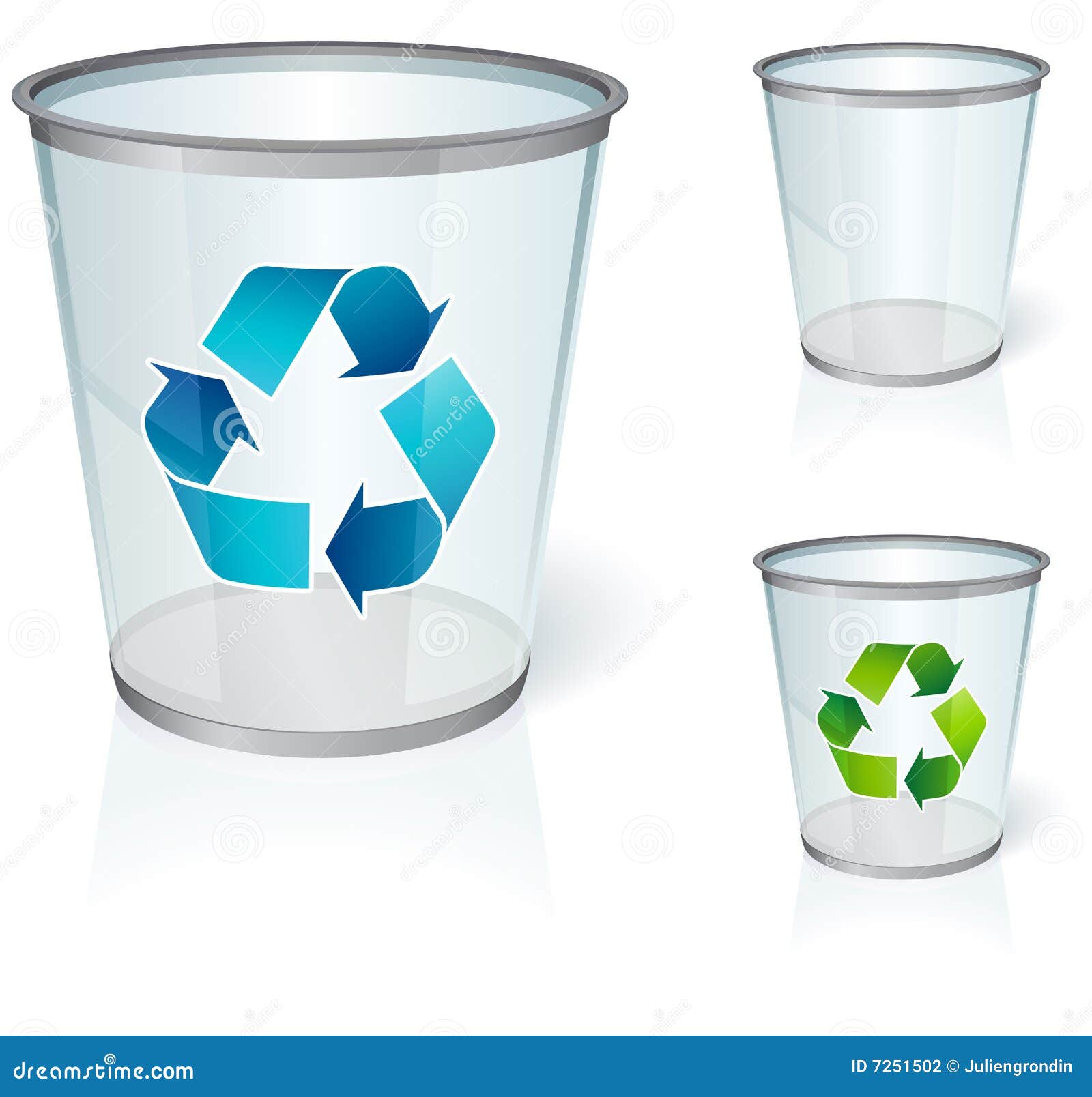 Glass bin stock vector. Illustration of transparent, basket - 7251502