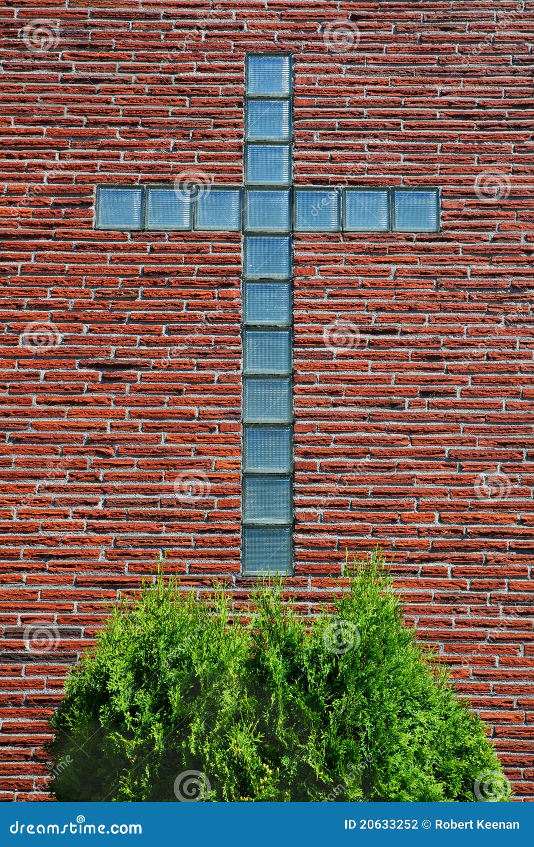 Glass block cross vertical stock photo. Image of blue - 20633252