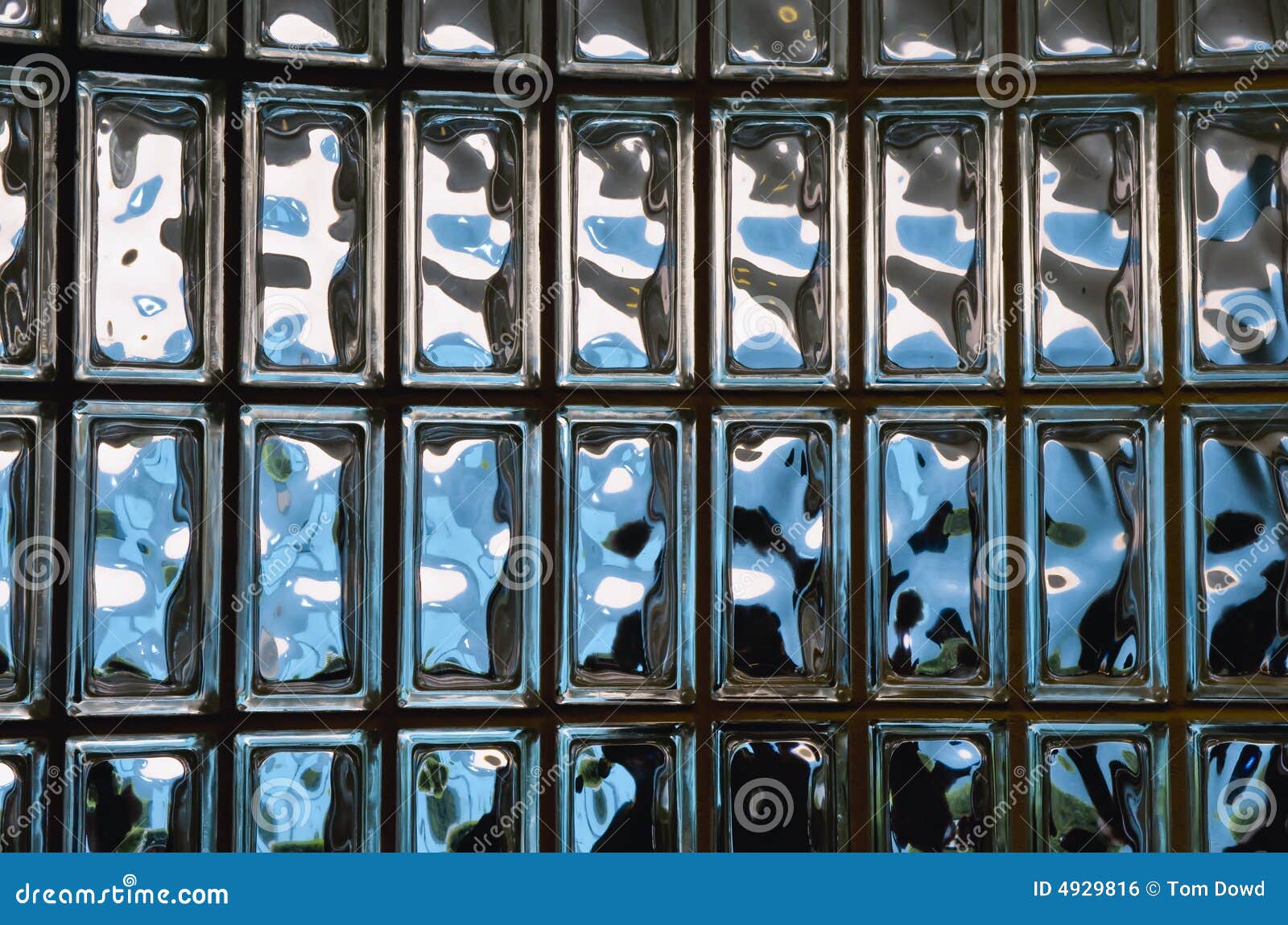 Glass block wall stock photo. Image of diffused, diffraction - 4929816