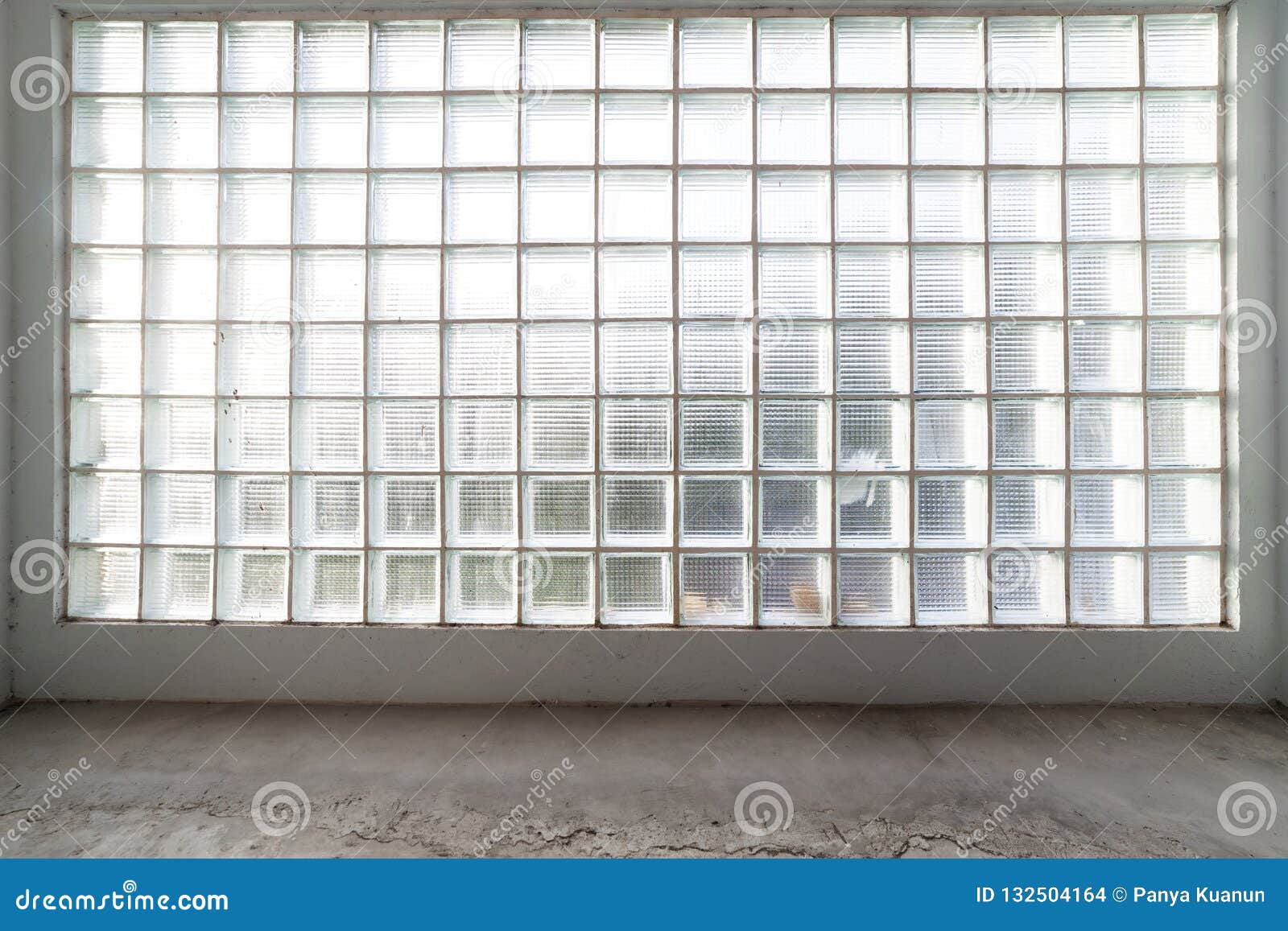 Glass Block Wall Background Stock Photo - Image of material ...