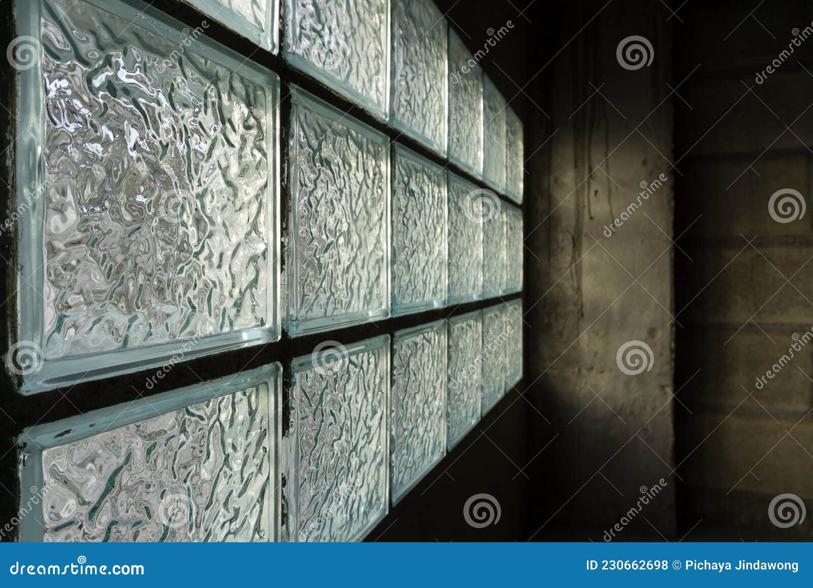 Glass Blocks Wall for Get More Natural Room Lighting Stock Photo ...