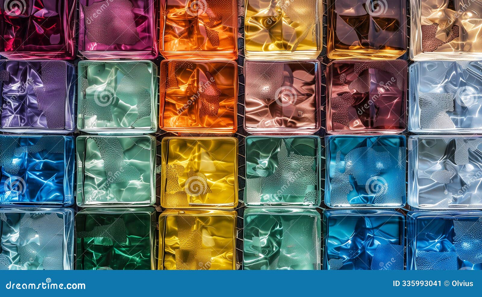 Glass Blocks Wall Texture, Glass Tile Background, Diferent Color Stock ...