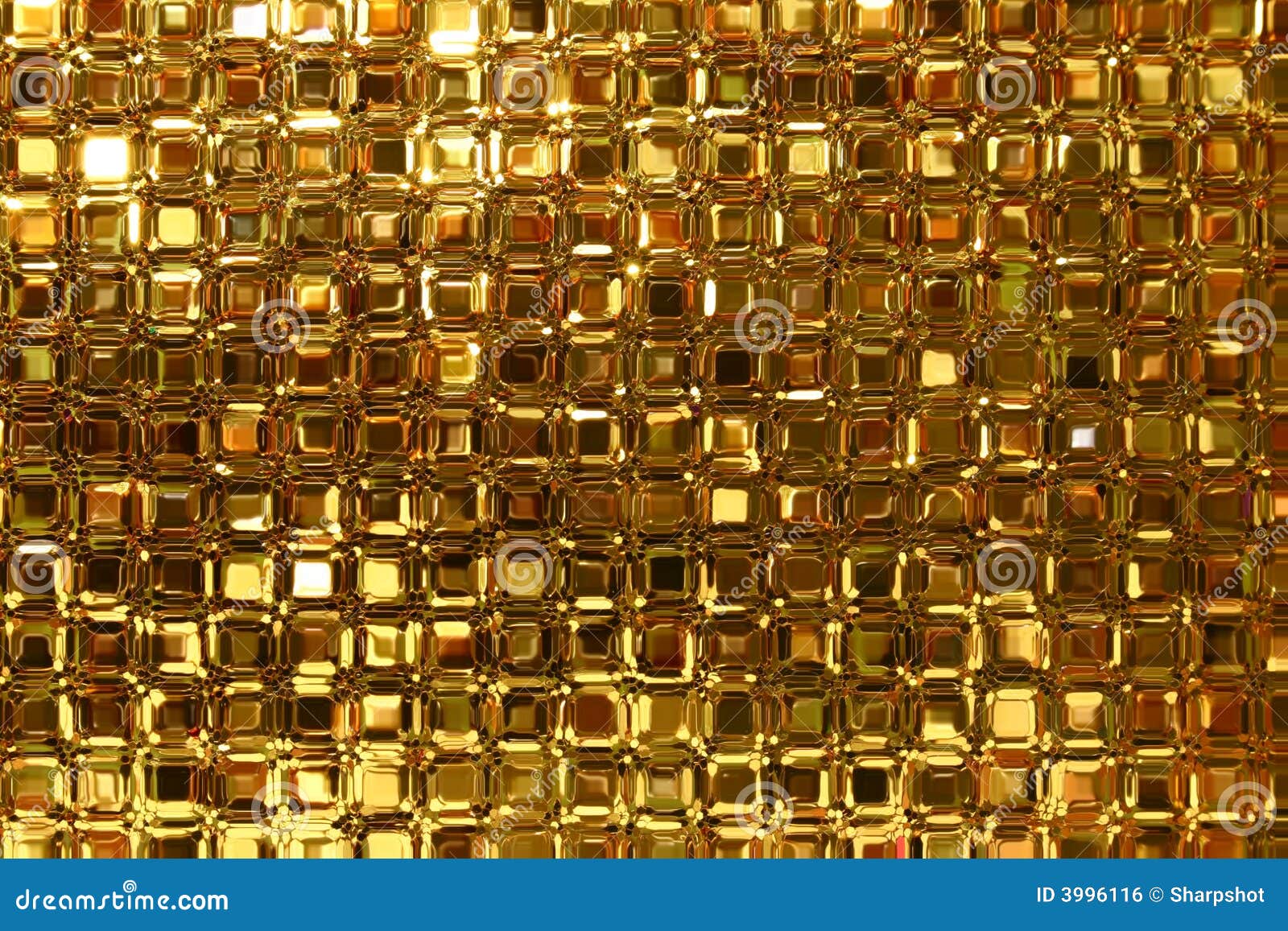 Glass Blocks Window with Golde Stock Photo - Image of decoration ...