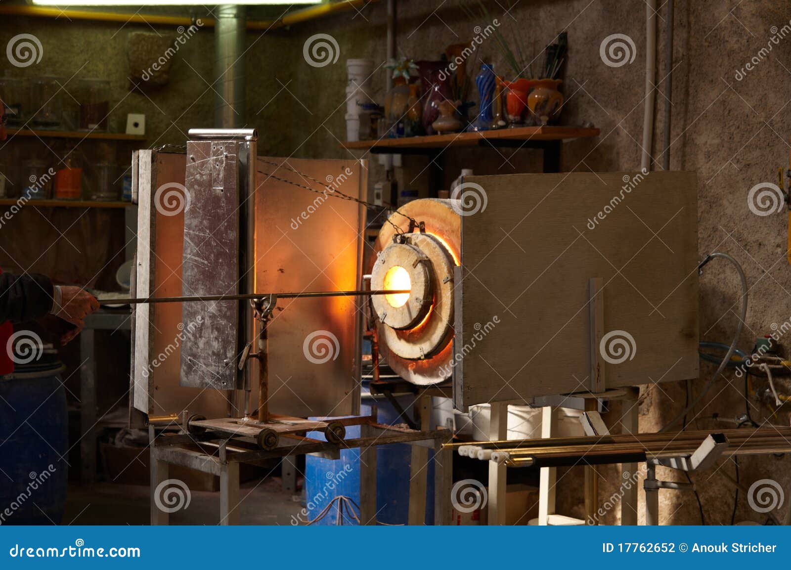 Glass-blower stock photo. Image of traditional, heat - 17762652
