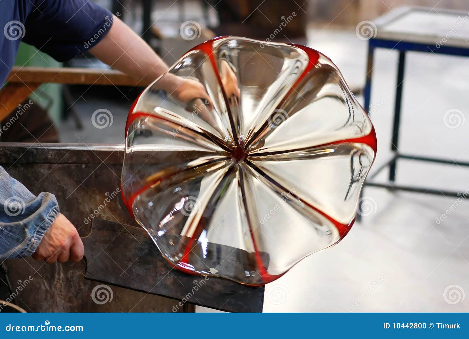 Glass Blower at His Work stock photo. Image of artist - 10442800