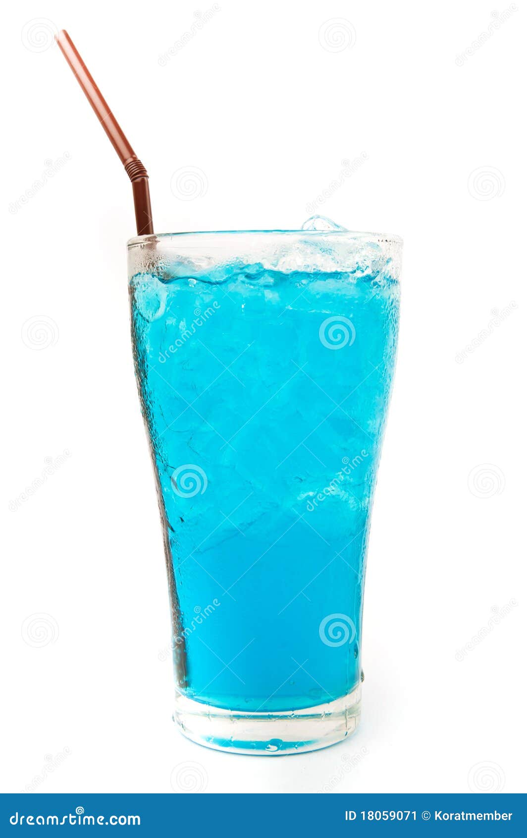 Glass of blue drink stock image. Image of drink, sweet - 18059071