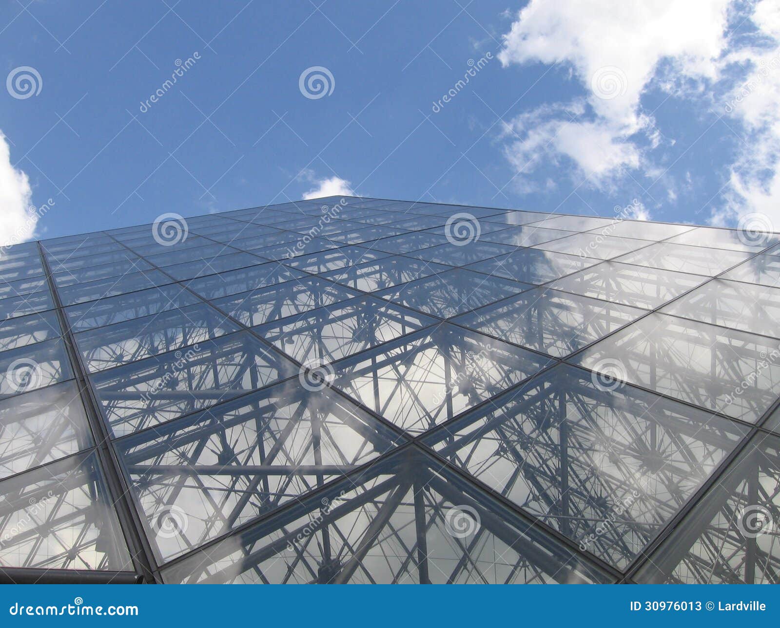 Glass and blue sky stock image. Image of reflection, structure - 30976013