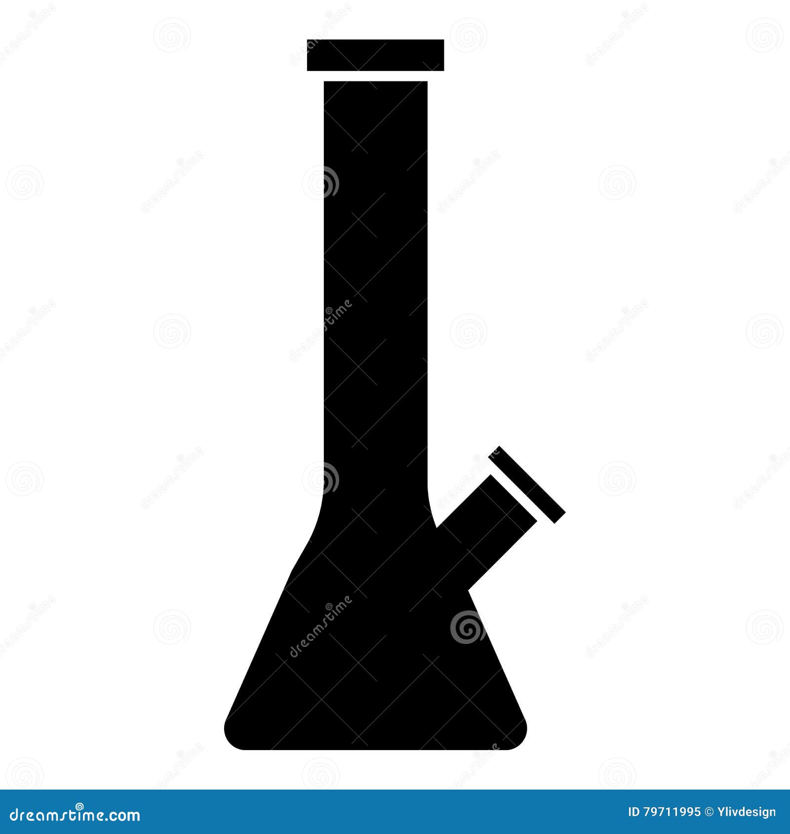 Glass Bong For Smoking Marijuana Icon Cartoon Vector | CartoonDealer ...
