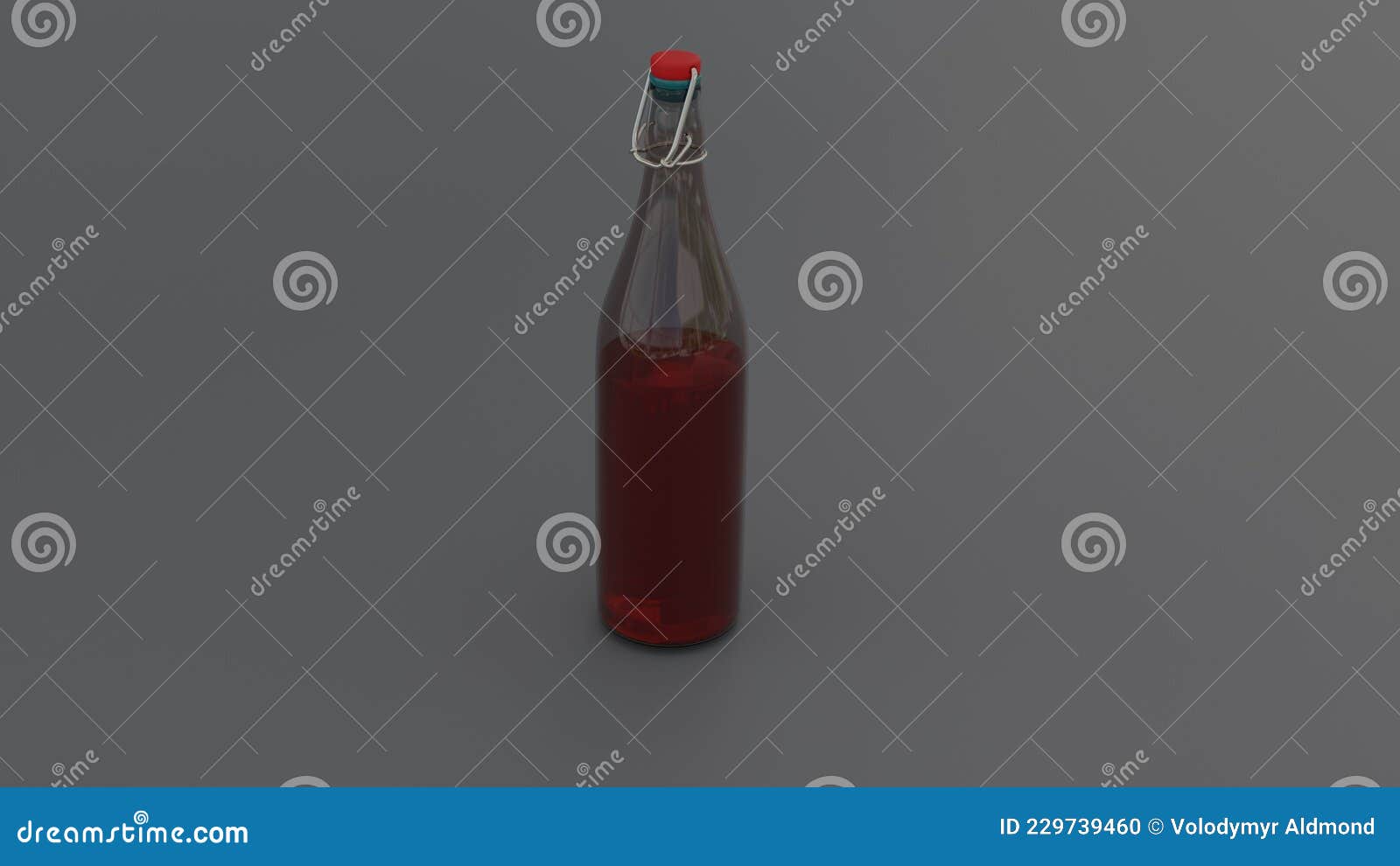 Glass Bootle with Red Liquid Stock Illustration - Illustration of glass ...