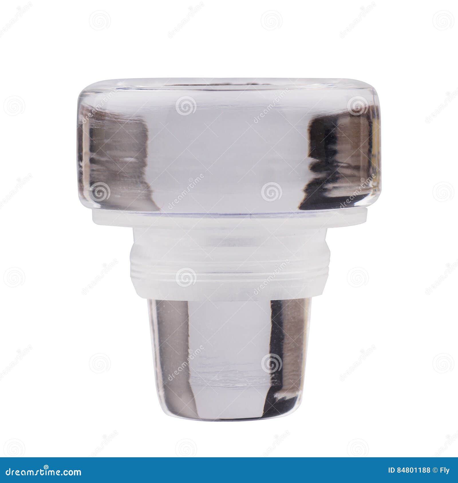 Glass bottle cap on white stock photo. Image of protective - 84801188