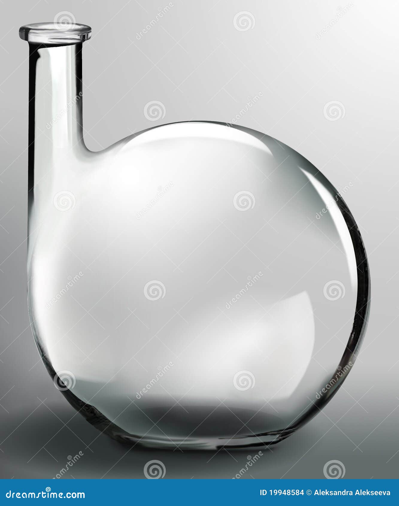 Glass Bottle Creative Shape Stock Illustration - Illustration of white ...