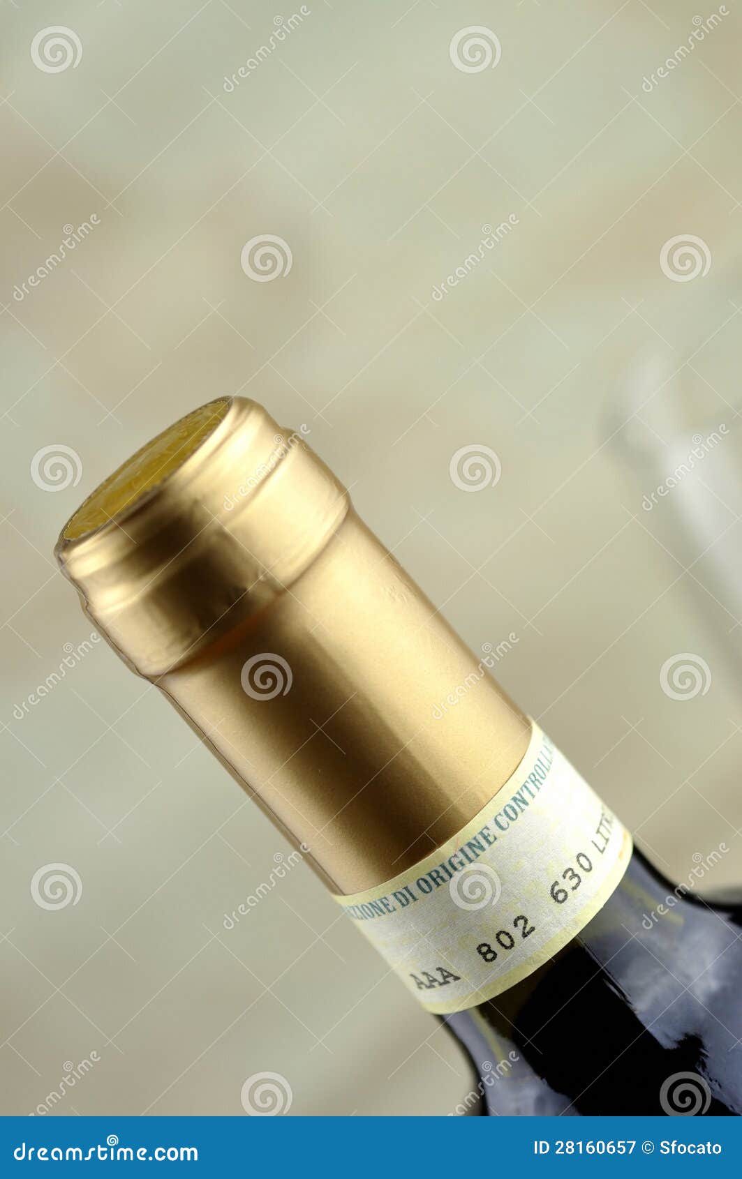 Glass and Bottle of Fine Italian Red Wine Stock Image - Image of event ...