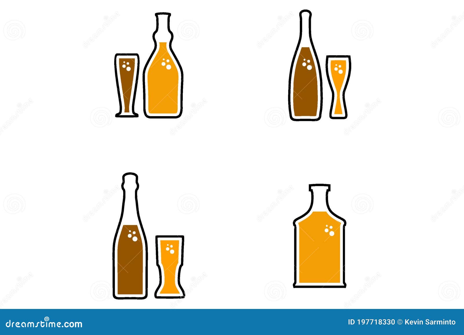 Glass bottle logo vector stock vector. Illustration of concept - 197718330