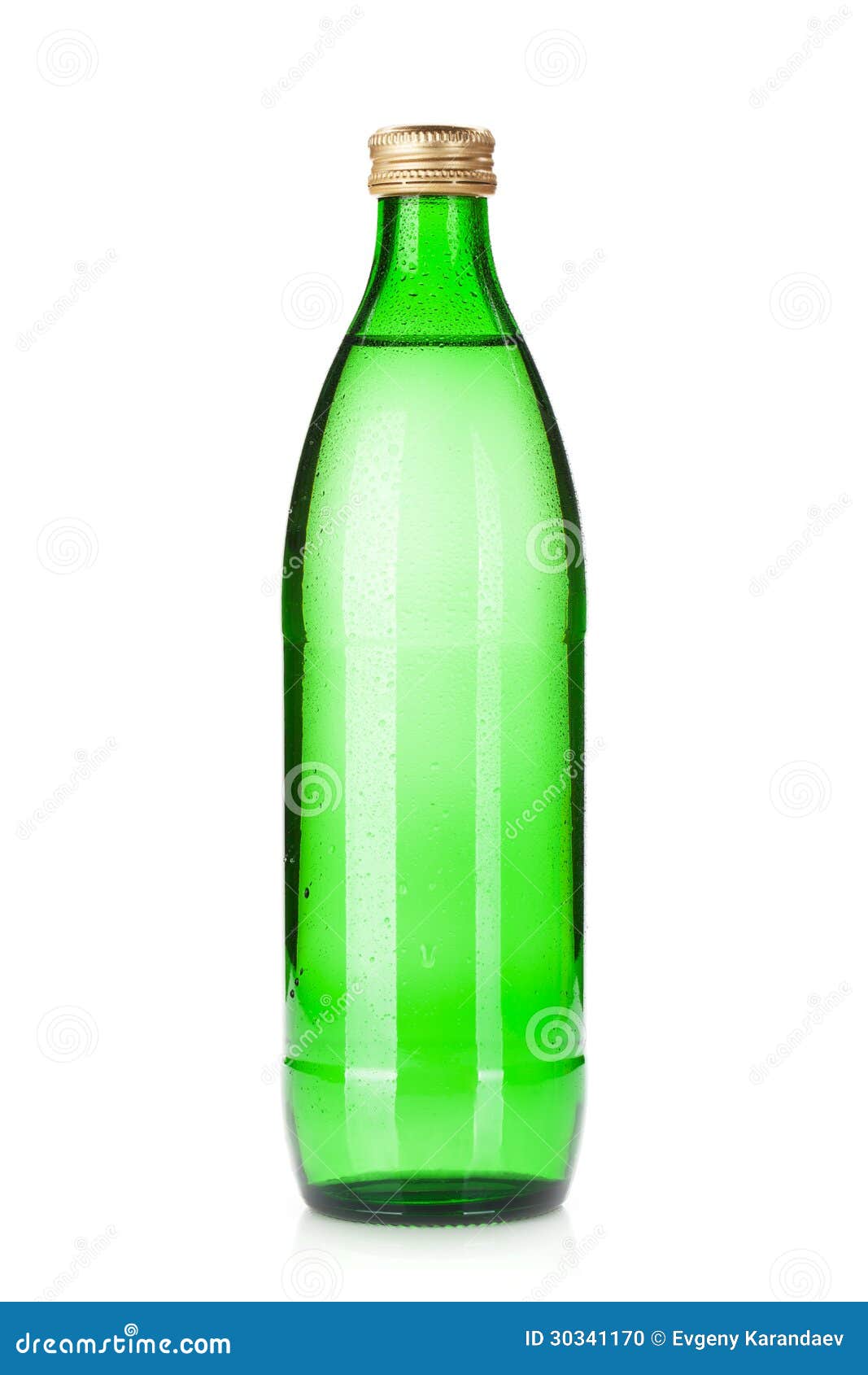 Glass Bottle of Sparkling Water Stock Photo - Image of drop, energy ...